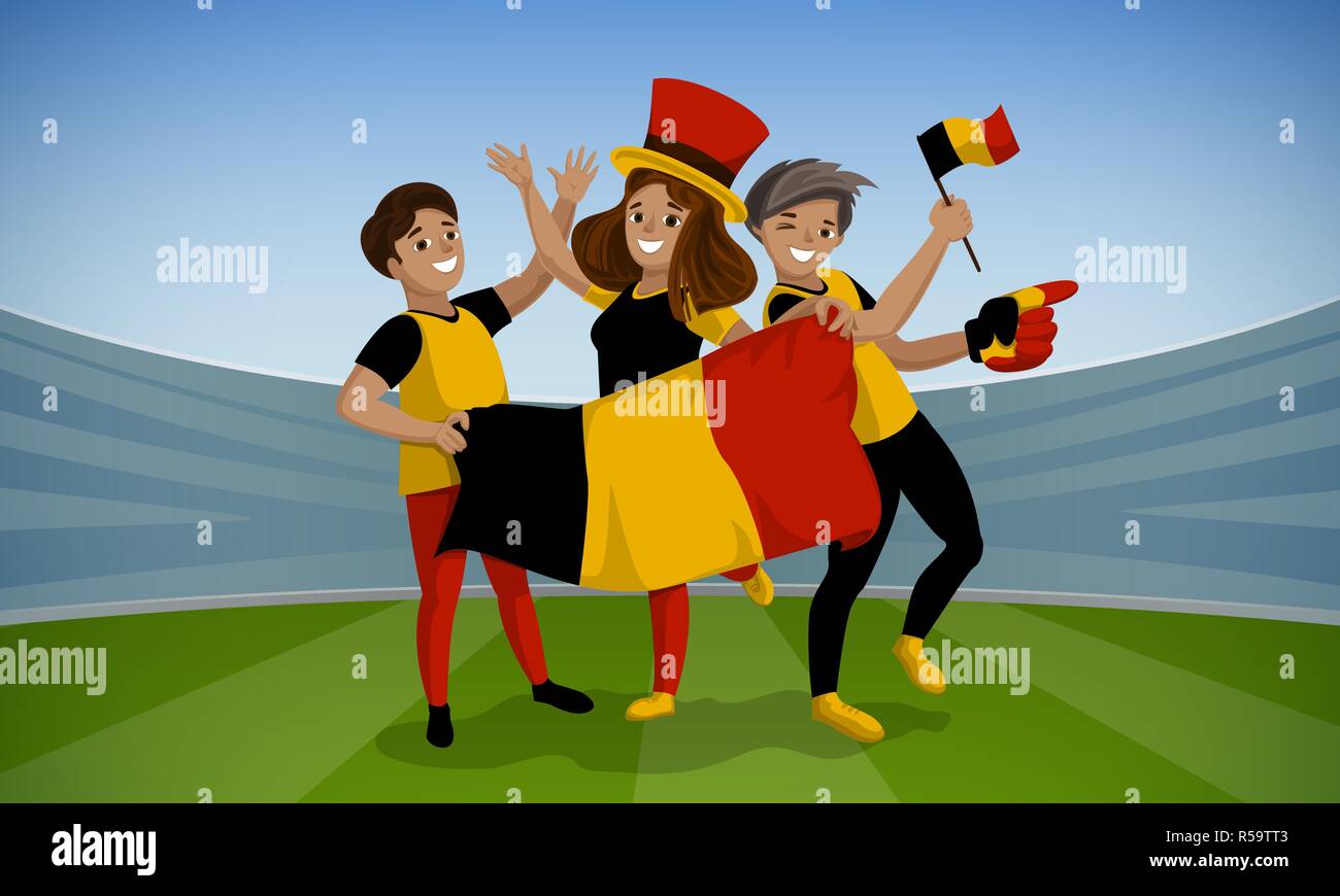 Football day concept background. Cartoon illustration of football day ...