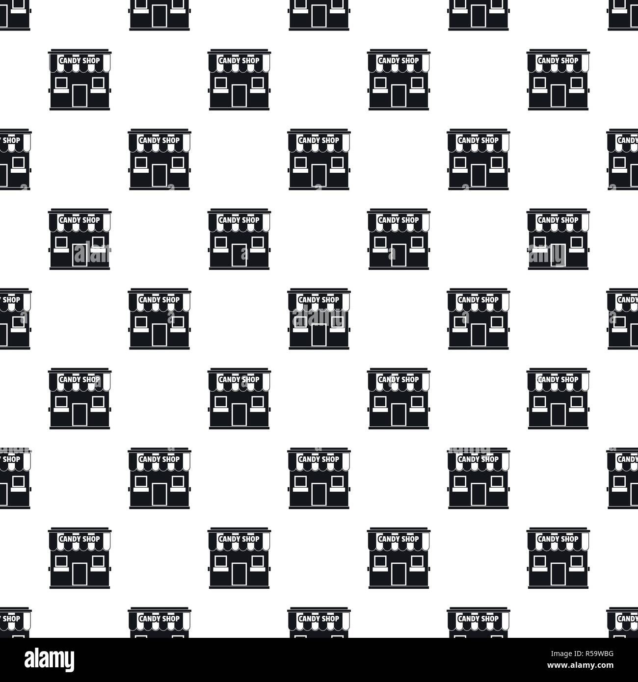 Candy shop pattern seamless vector repeat geometric for any web design ...