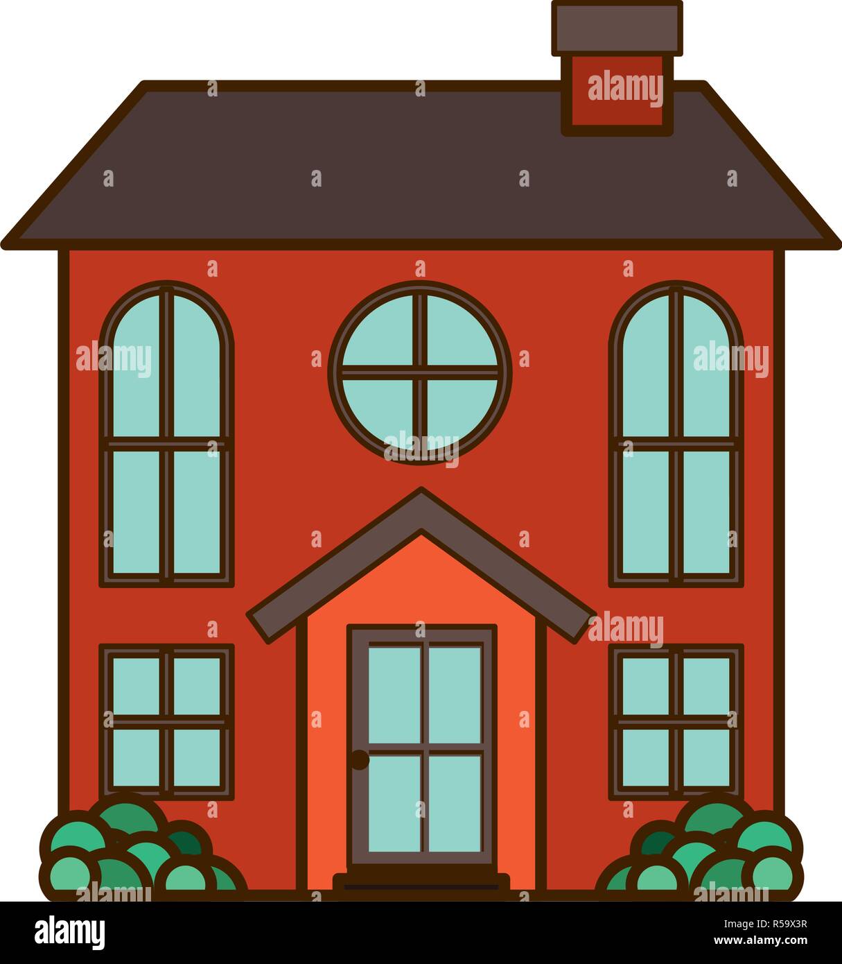 Geometric House Drawing