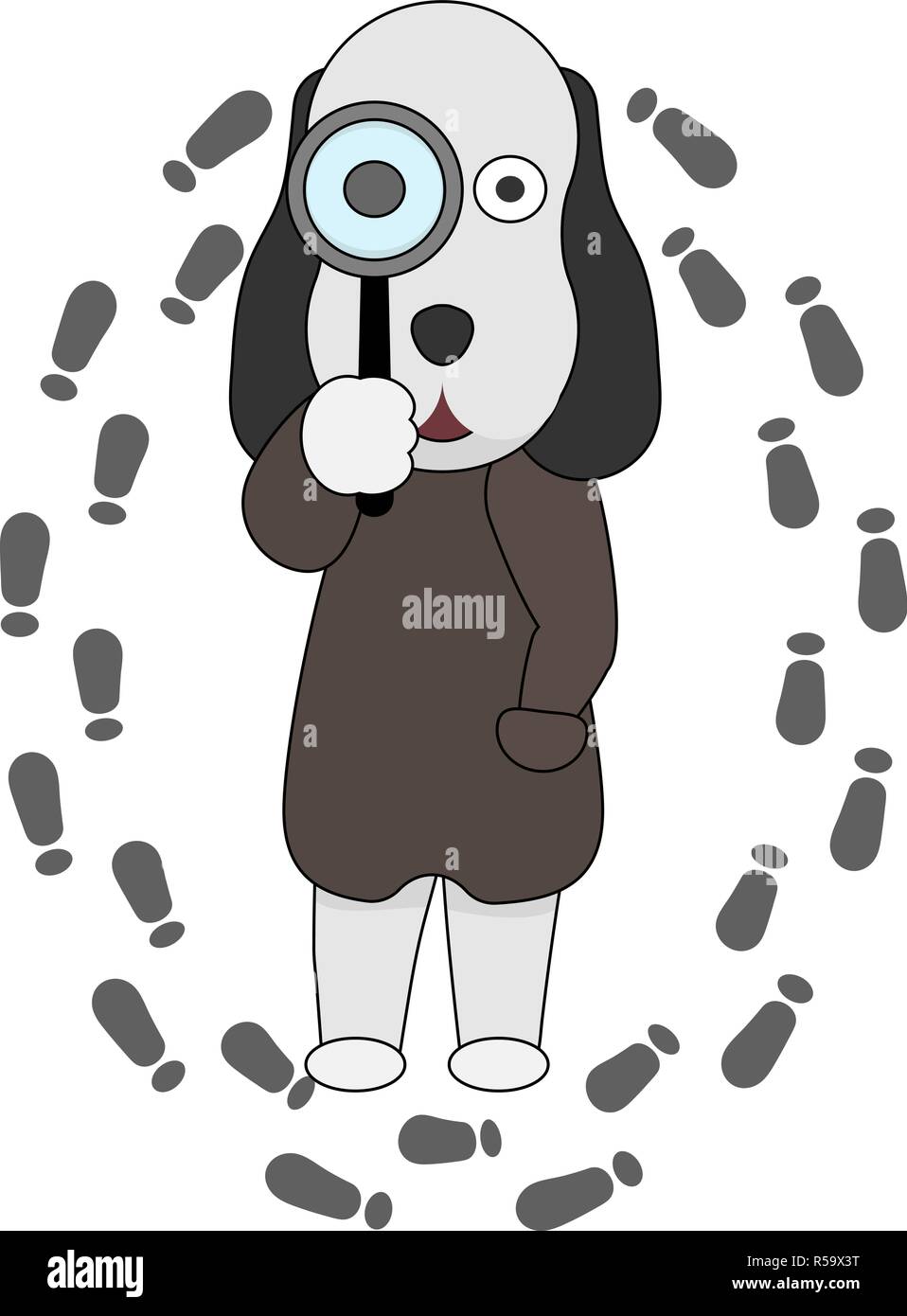 Cartoon looking glass hi-res stock photography and images - Alamy