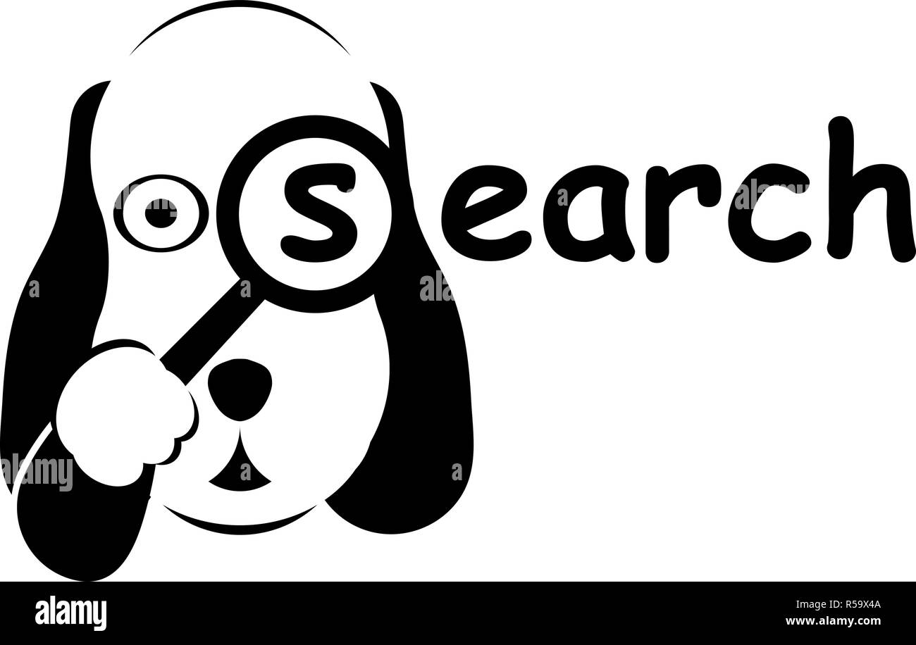 Silhouette dog in form Cut Out Stock Images & Pictures - Alamy