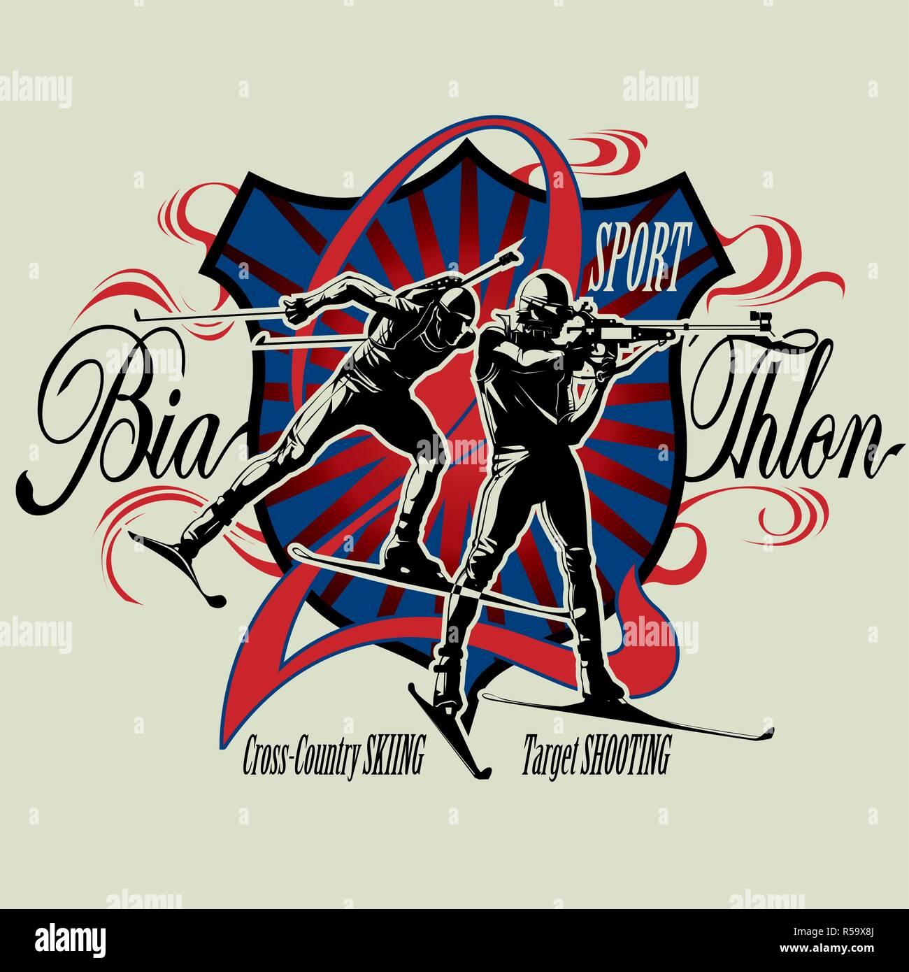 Olympic Biathlon Symbol