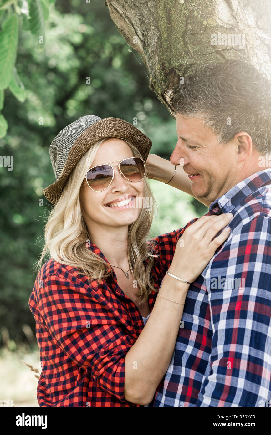 young laughing woman with his happy boyfriend Stock Photo - Alamy