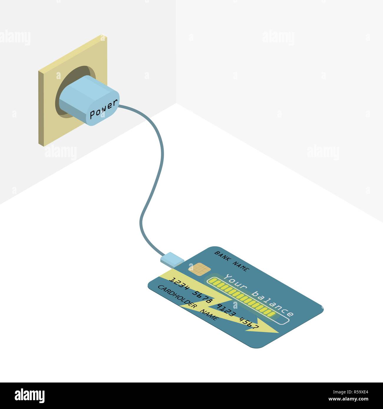 Income charging Stock Vector Images - Alamy