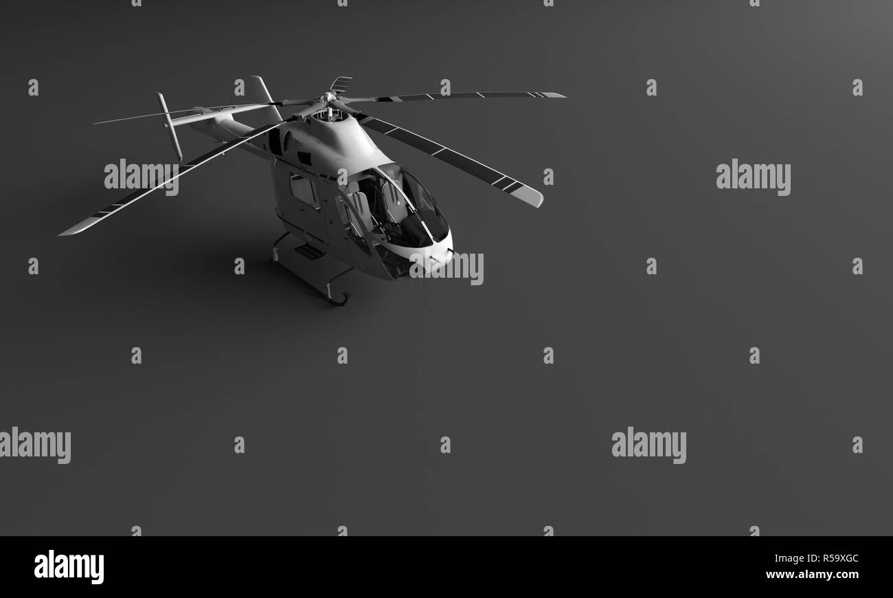 3D RENDERING OF HELICOPTER Stock Photo - Alamy