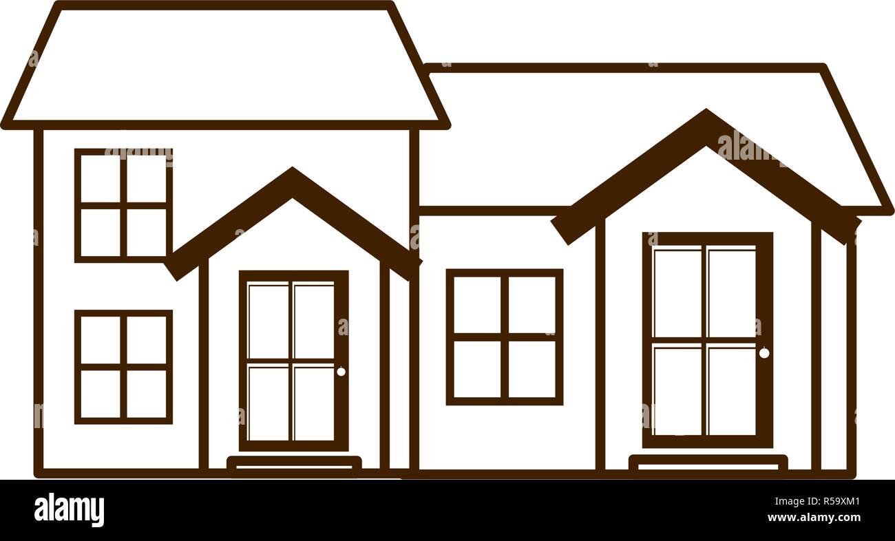 house with front view isolated icon Stock Vector Image & Art - Alamy