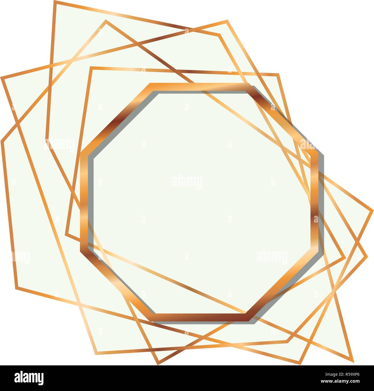 Octogon Vector Border Frame