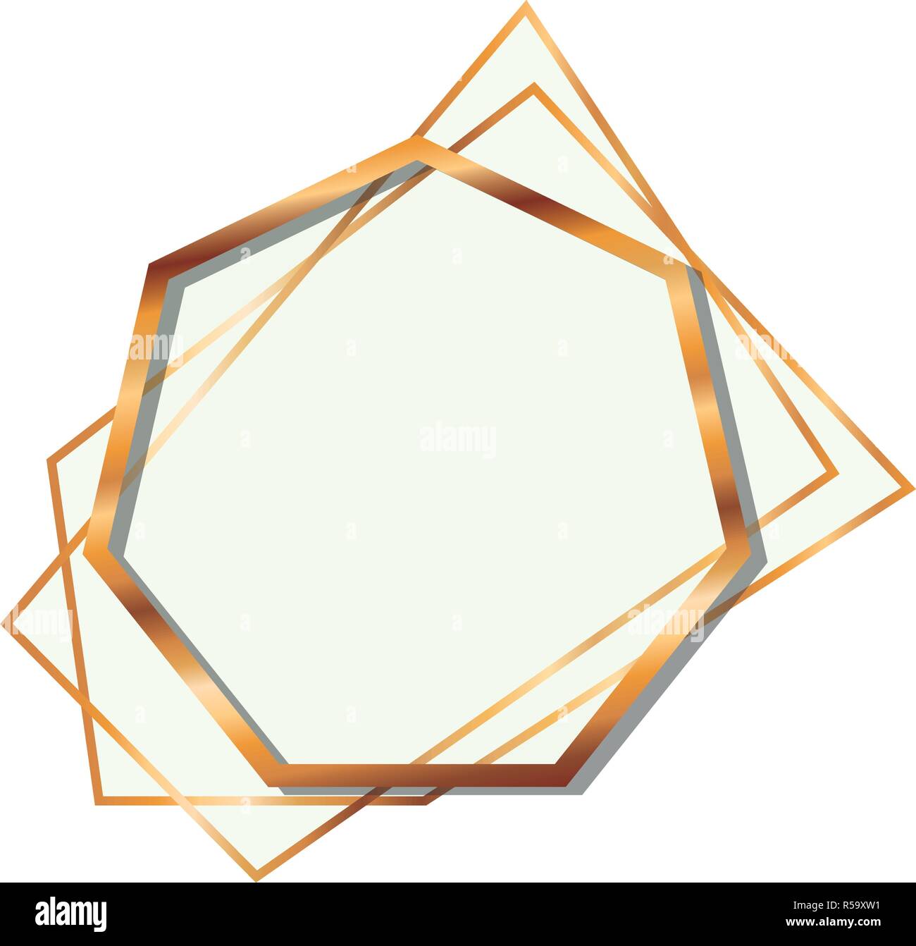 Heptagon icon hi-res stock photography and images - Alamy