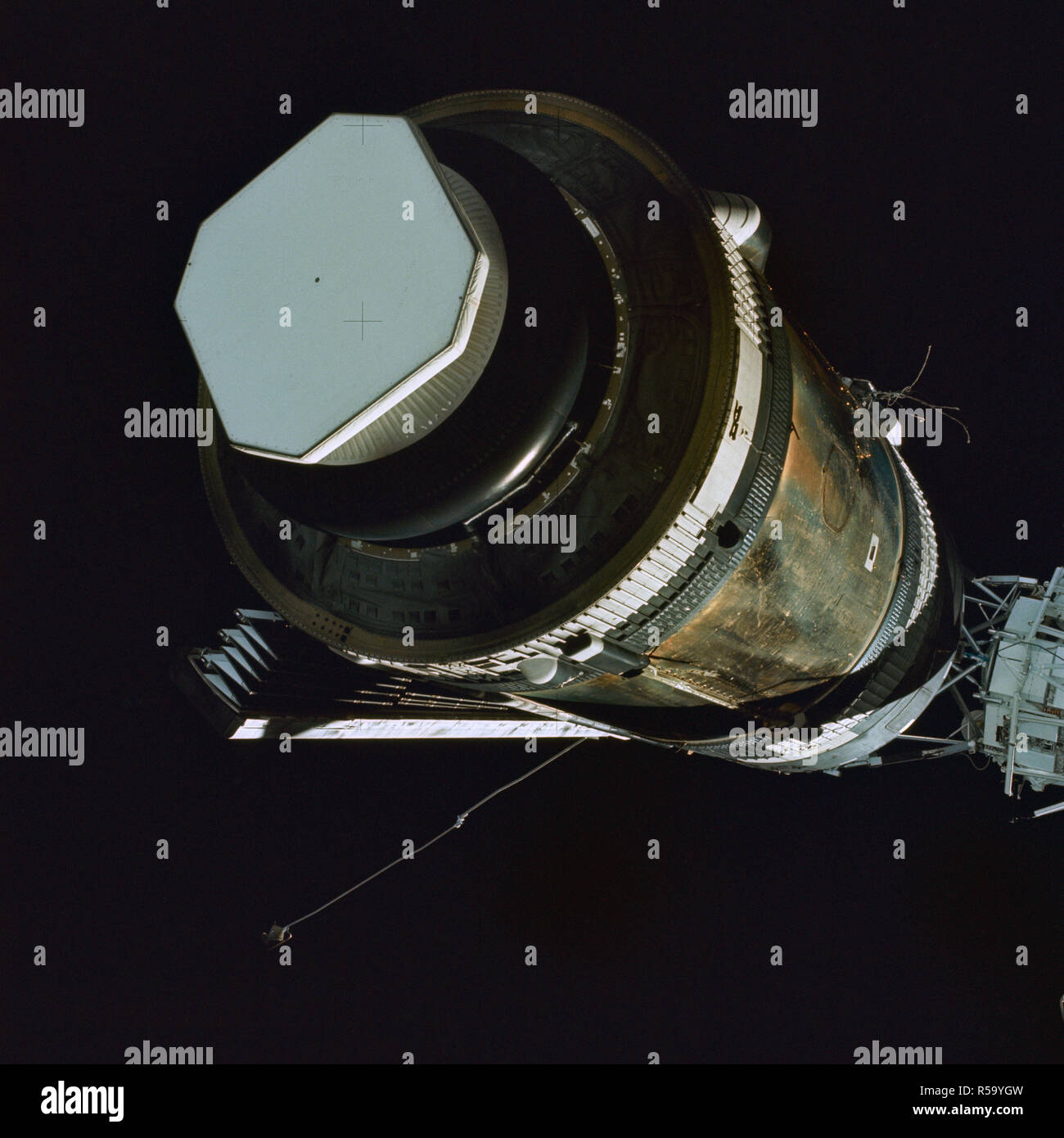 (25 May 1973) --- Skylab 2, approach to Skylab at long range, fly ...