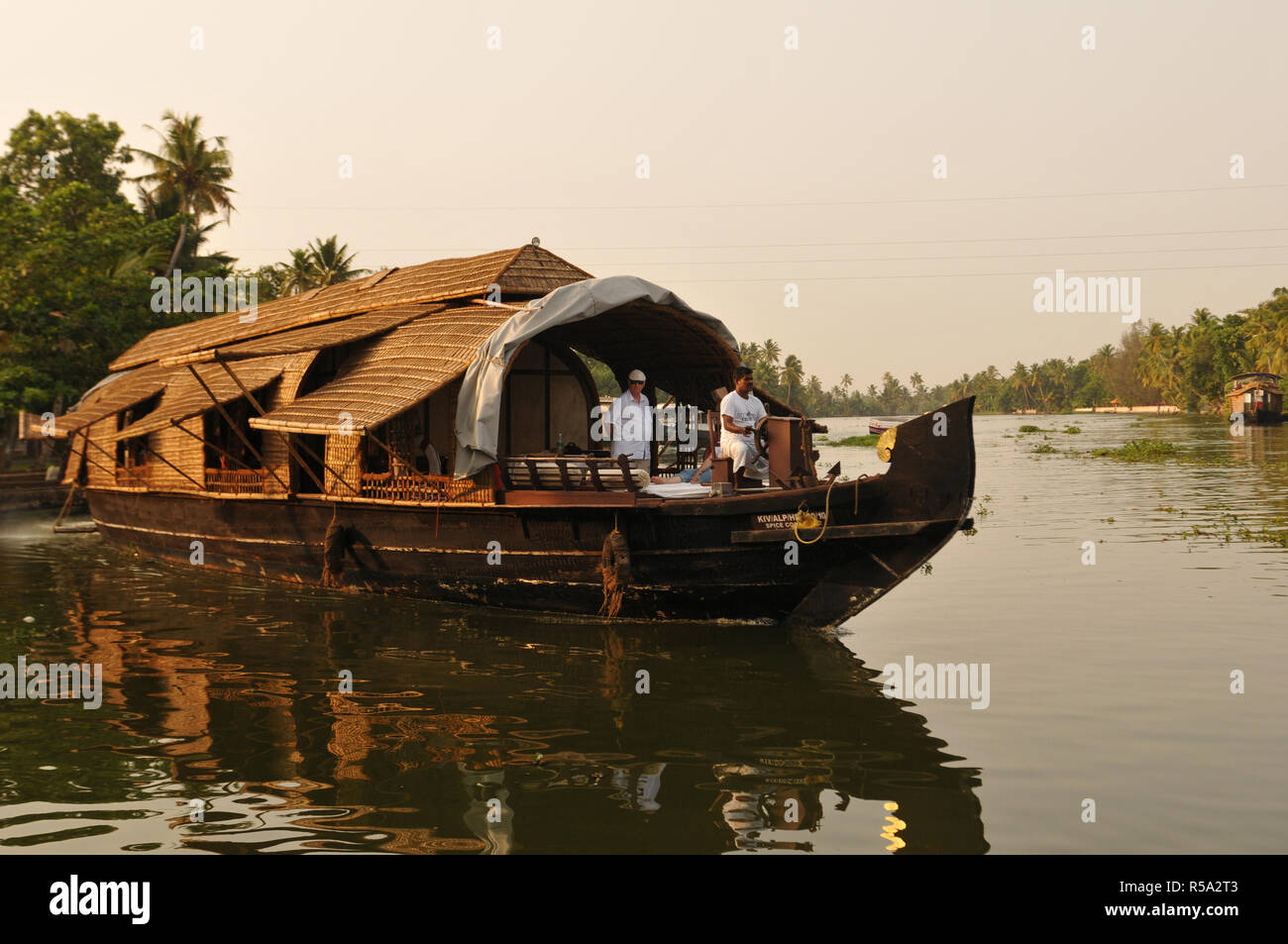India: Sunset Backwater Cruise around Alleppy in Kerala Stock Photo - Alamy