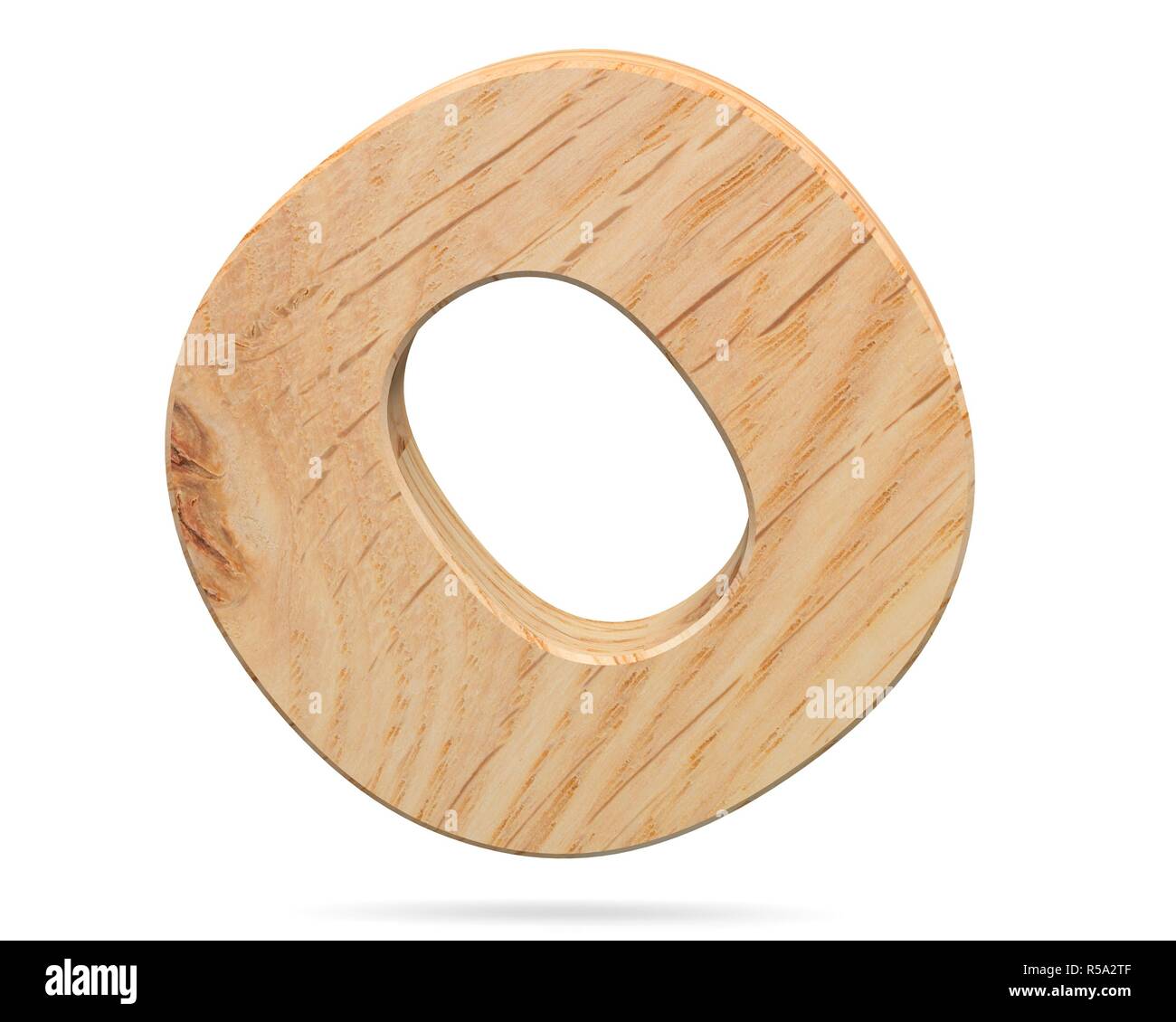 3D decorative wooden Alphabet, capital letter O Stock Photo - Alamy