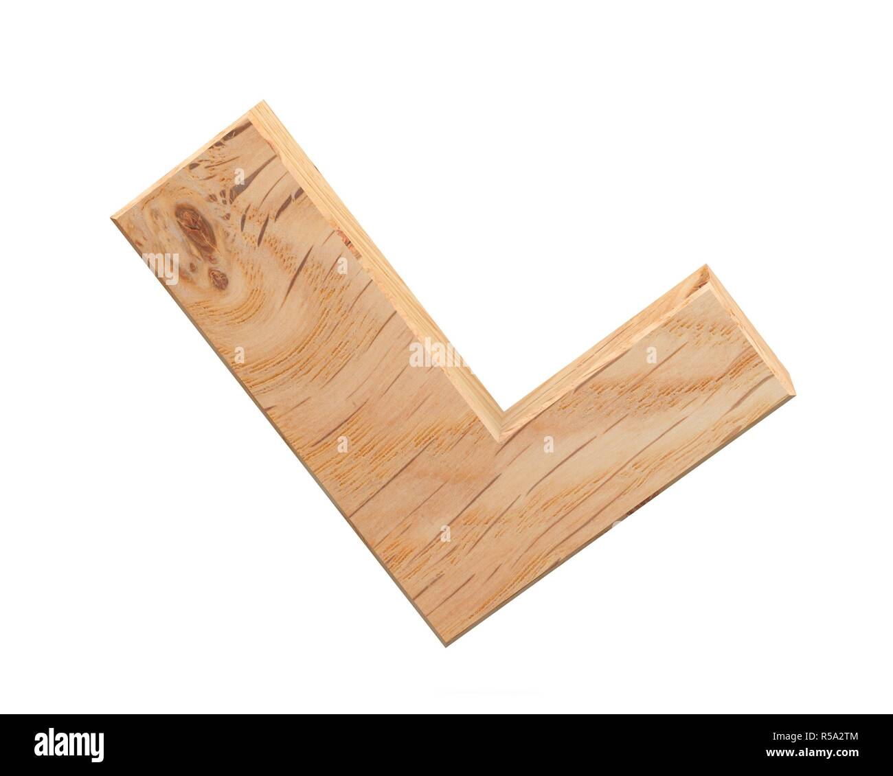 3D decorative wooden Alphabet, capital letter L Stock Photo - Alamy