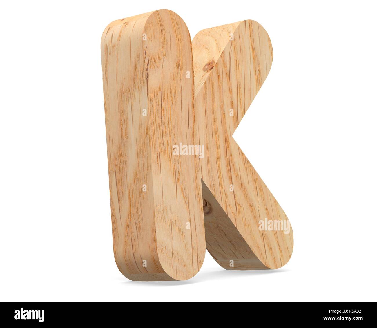 3D decorative wooden Alphabet, capital letter K Stock Photo - Alamy