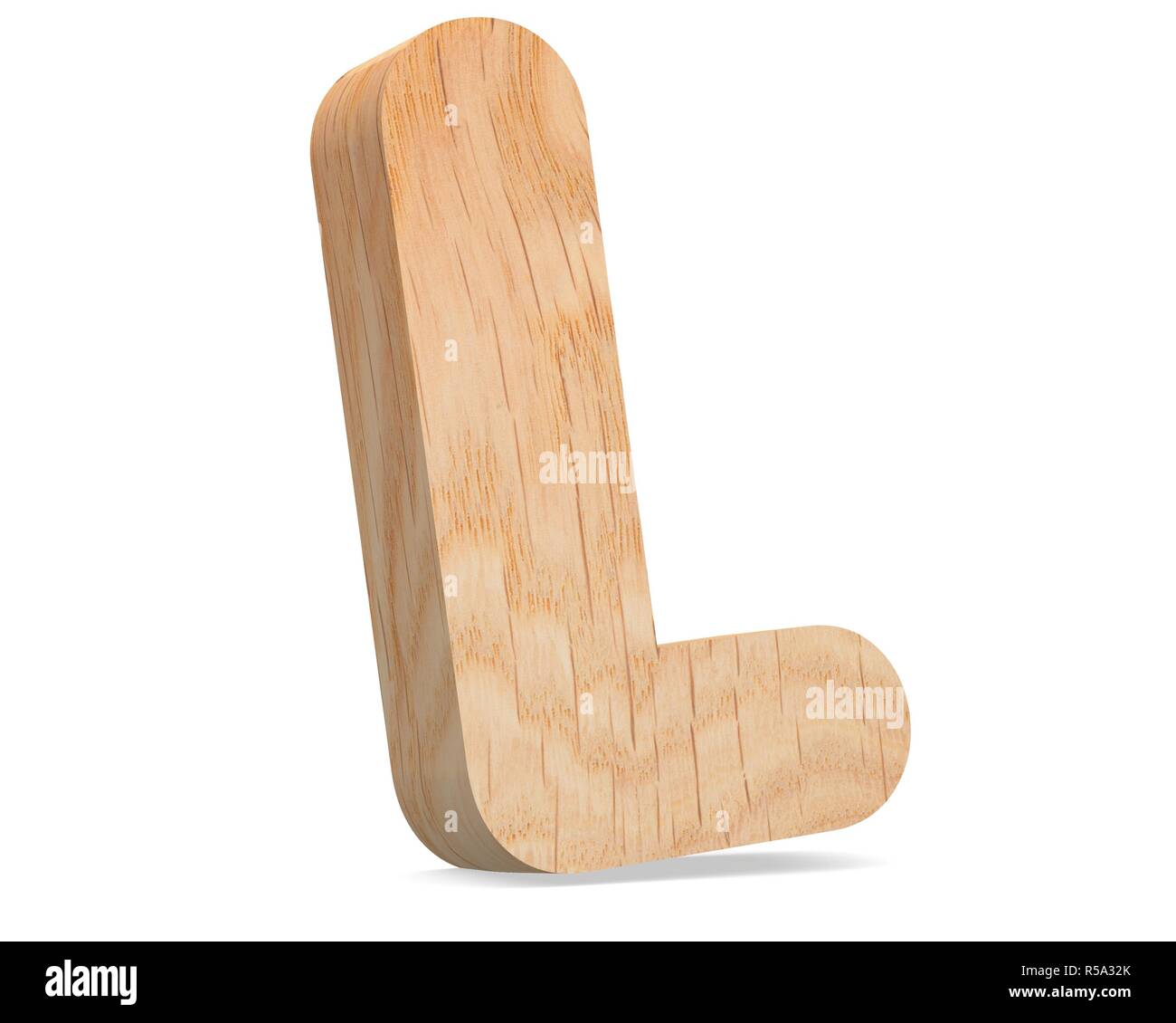 3D decorative wooden Alphabet, capital letter L Stock Photo - Alamy