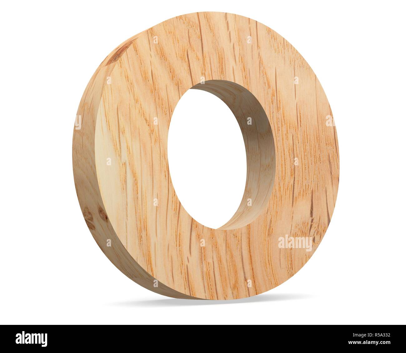 3D decorative wooden Alphabet, capital letter O Stock Photo - Alamy