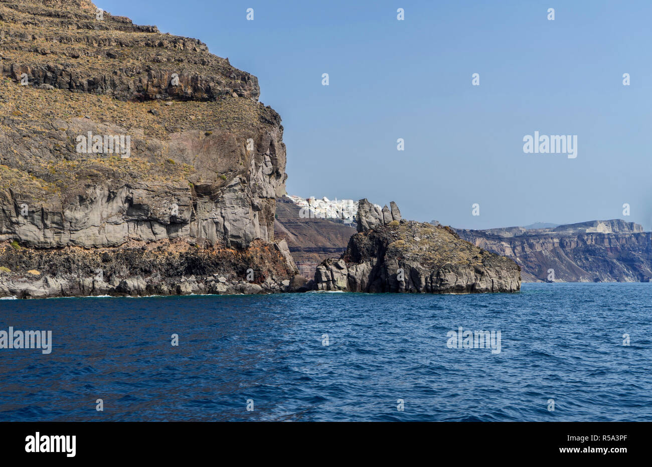 Caldera filled by the sea water hi-res stock photography and images - Alamy