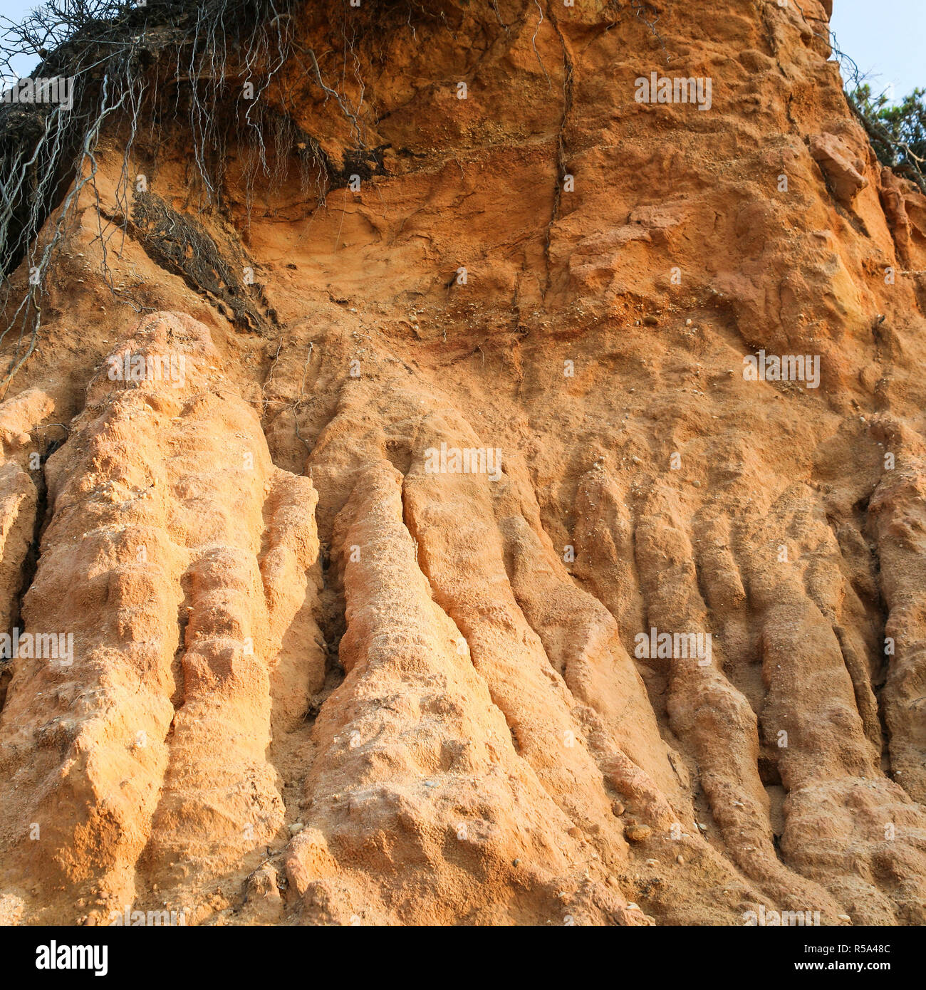 sand slope on beach Praia Falesia Stock Photo - Alamy