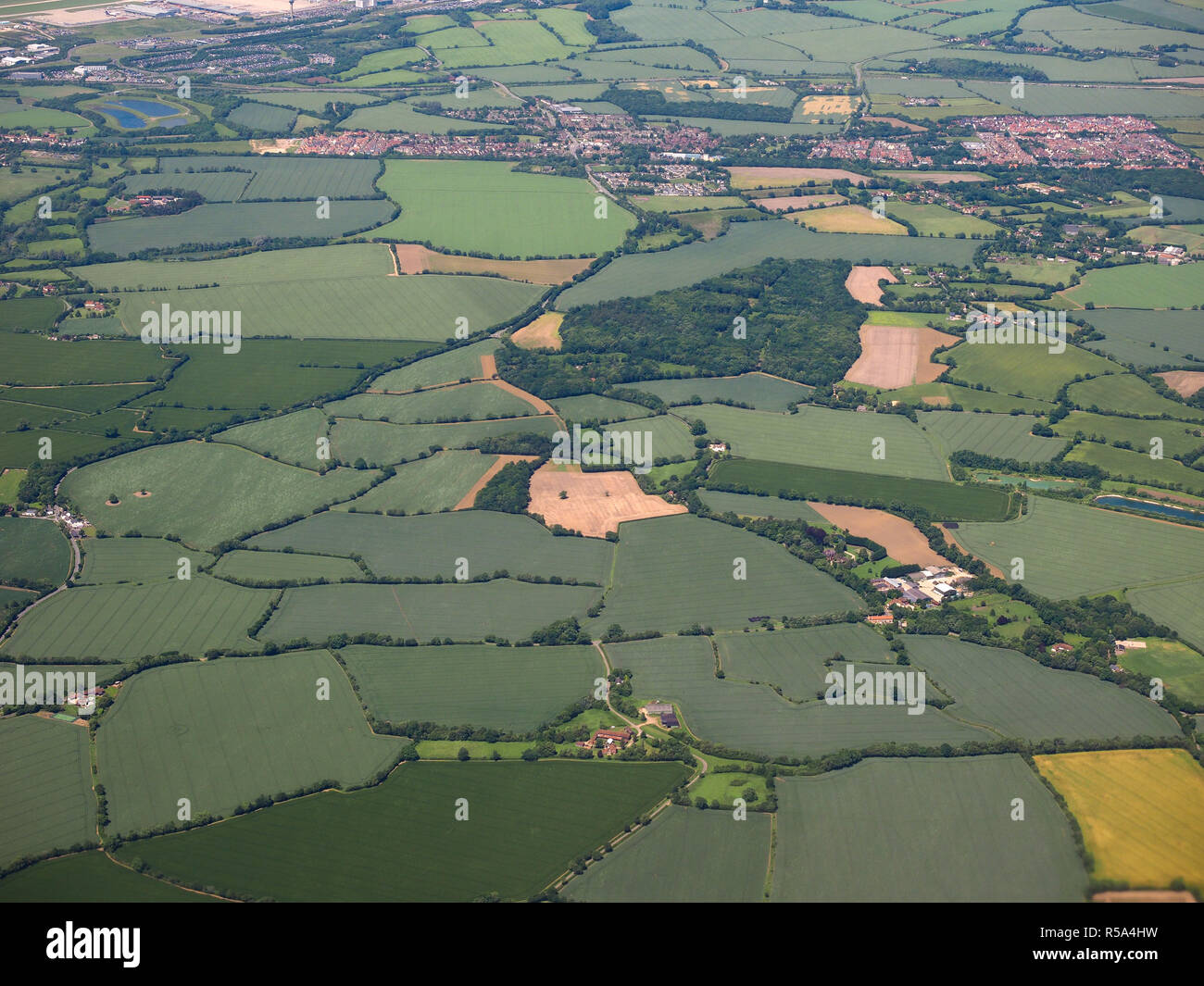 Aerial view of Takeley Stock Photo - Alamy