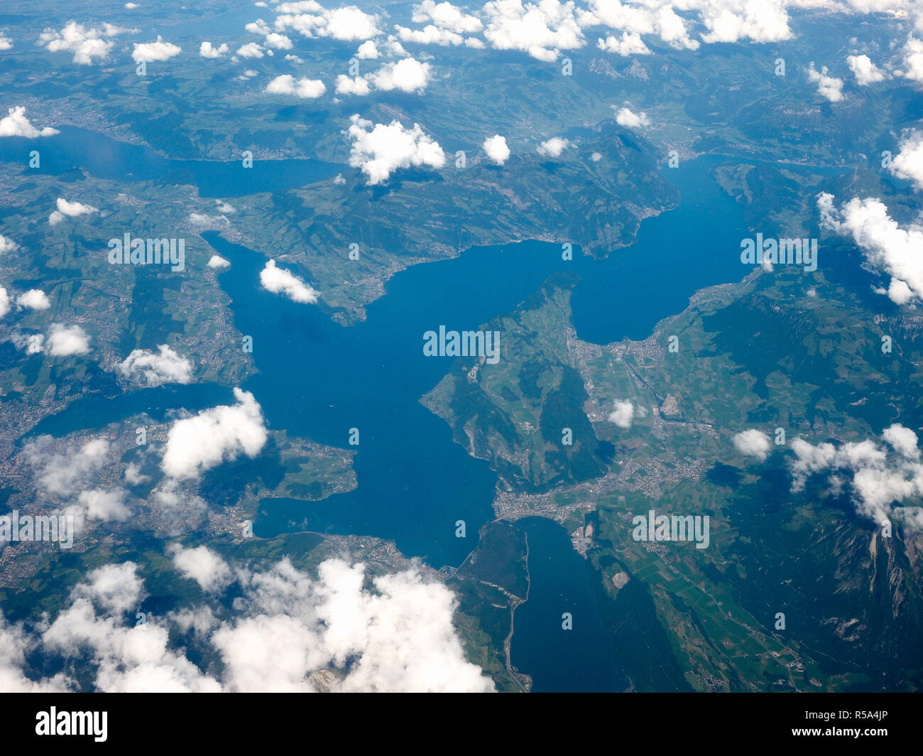 Aerial view of Lake Lucerne Stock Photo - Alamy