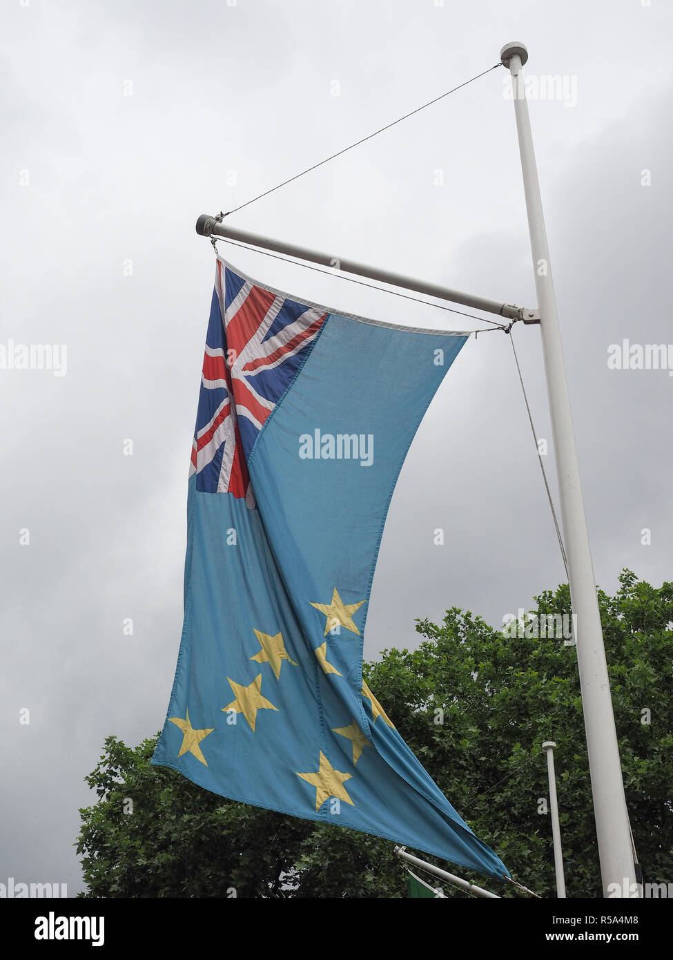 Tuvaluan Flag of Tuvalu Stock Photo - Alamy