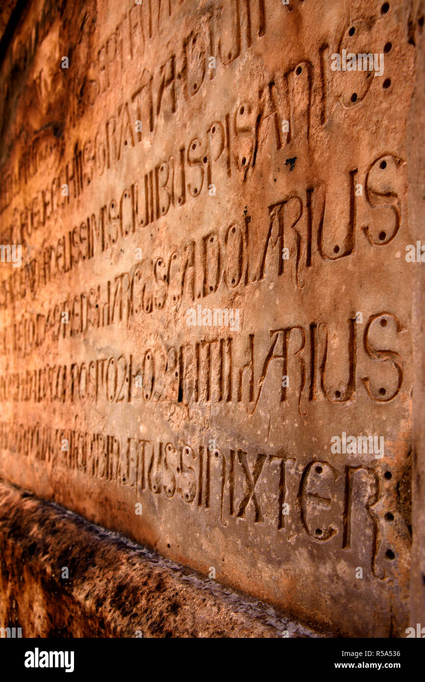Letters in stone hi-res stock photography and images - Alamy