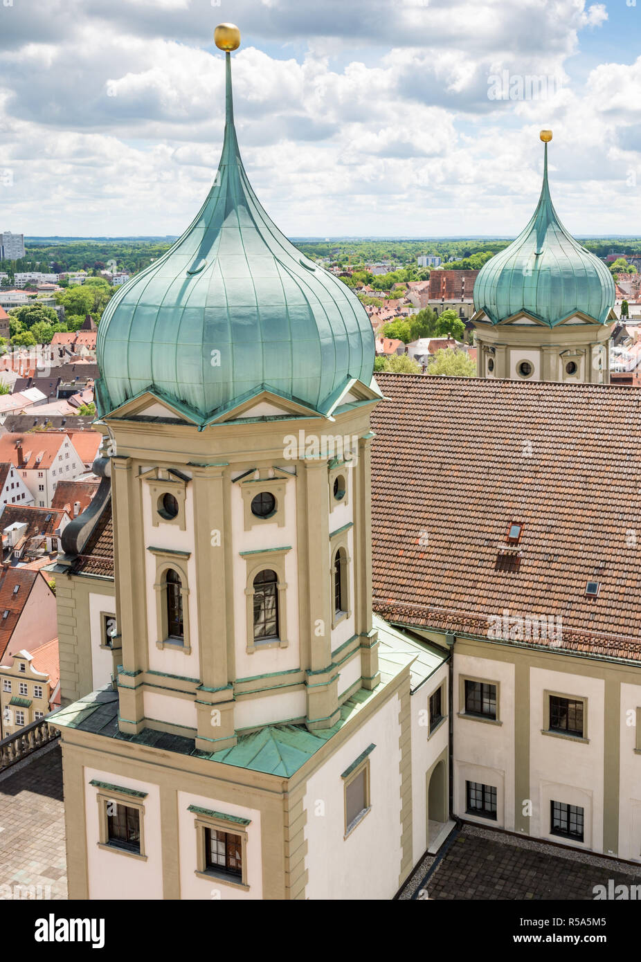 Augsburg germany rooftop town view hi-res stock photography and images ...