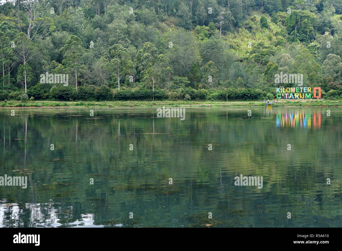 Situ Cisanti Lake, Citarum, Bandung, West Java, Indonesia Stock Photo ...