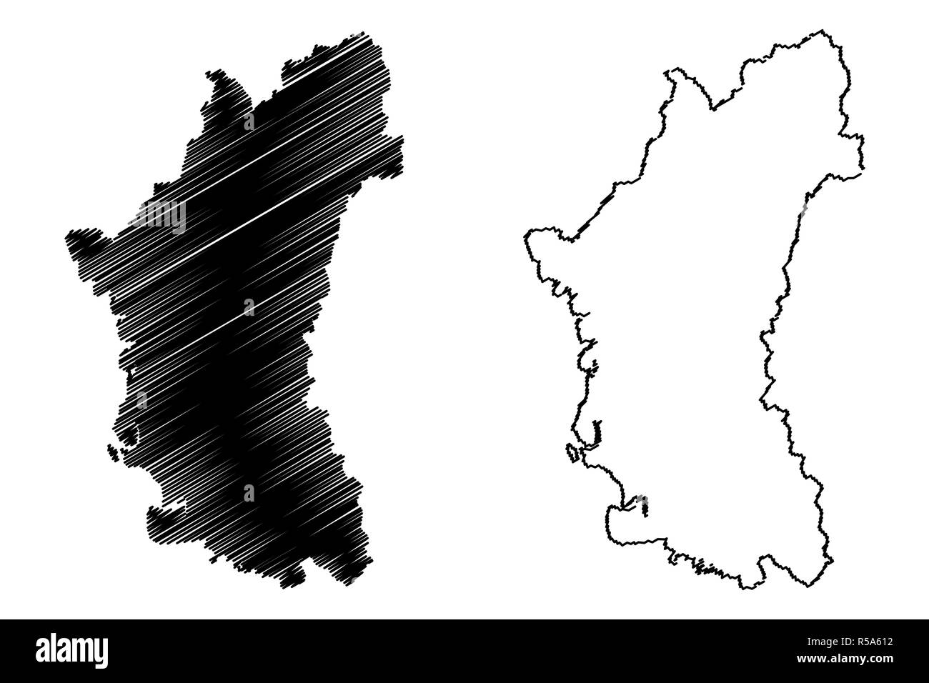 Perak map Stock Vector Images - Alamy