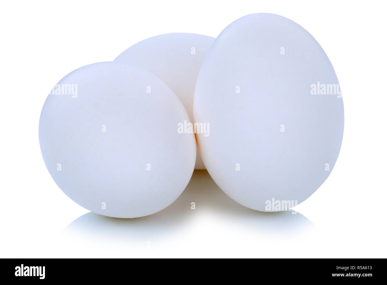 white white eggs cut out isolated Stock Photo - Alamy