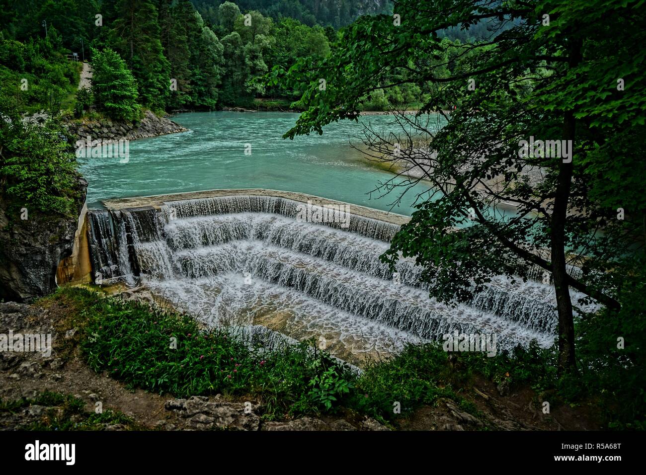lechfall near fussen Stock Photo - Alamy