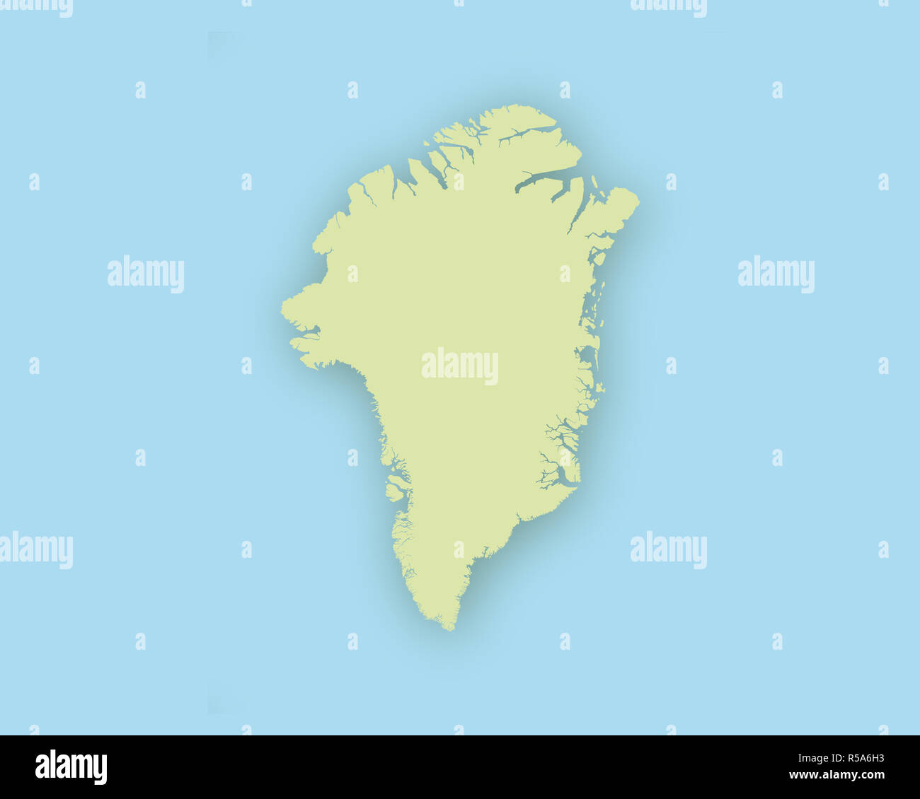 Greenland 3d map hi-res stock photography and images - Alamy