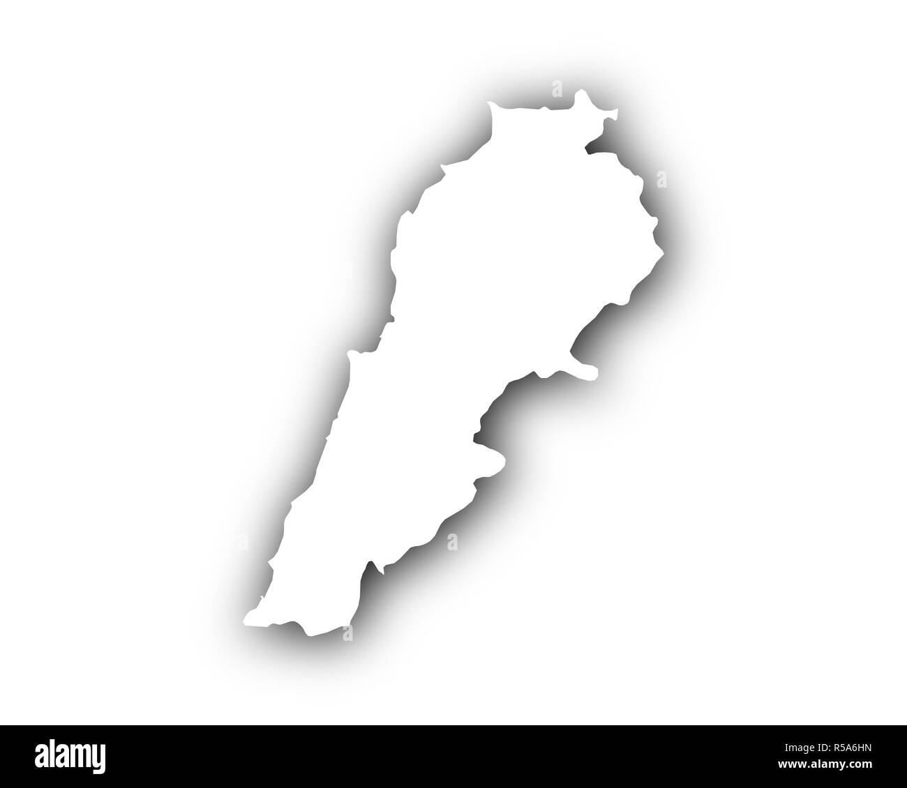 Simple Lebanon Map