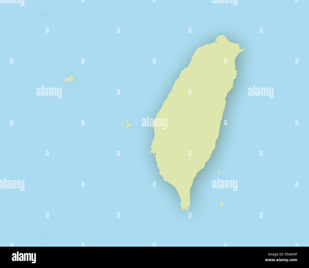 map of taiwan with shadow Stock Photo - Alamy