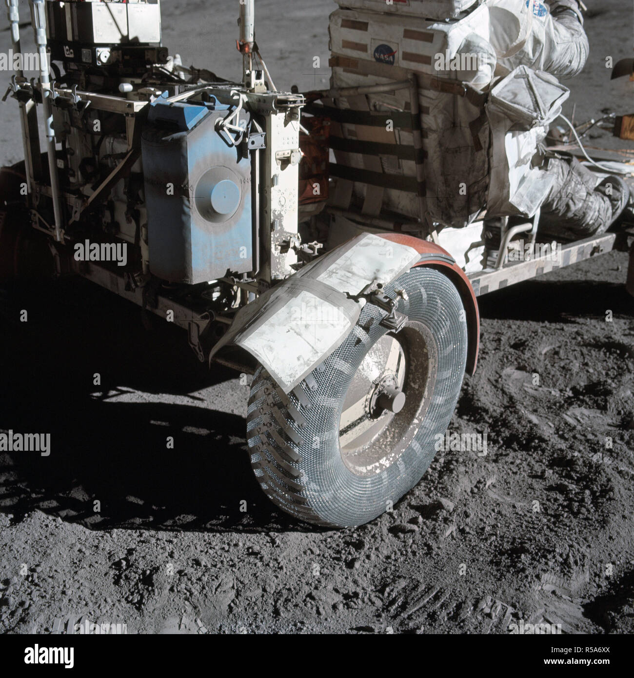 (12 Dec. 1972) --- A close-up view of the lunar roving vehicle (LRV) at ...