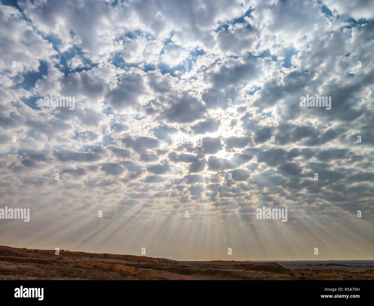 sky with sunbeams Stock Photo - Alamy