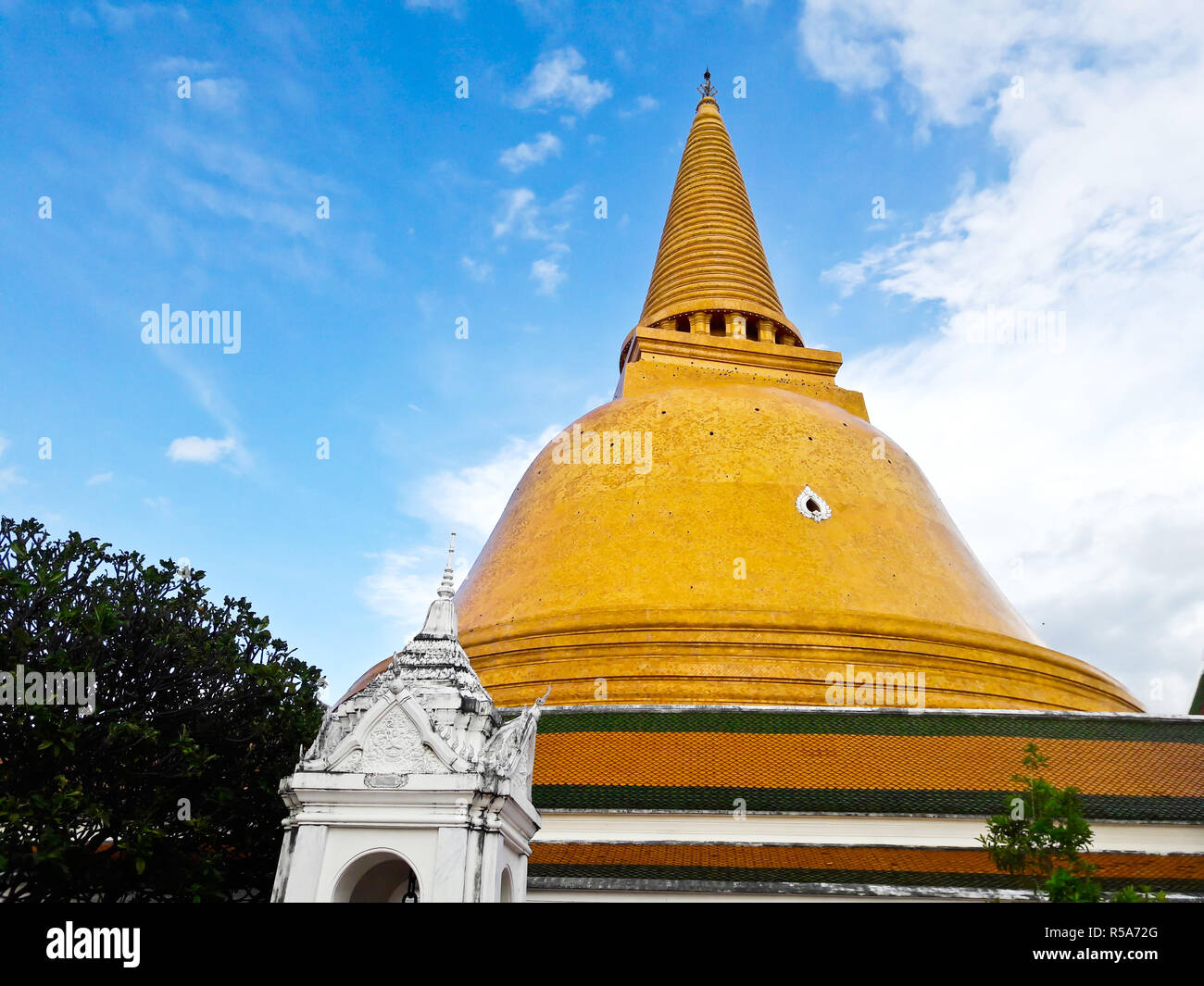 Phra Pathom Chedi, the tallest stupa in the world. It is located in the ...