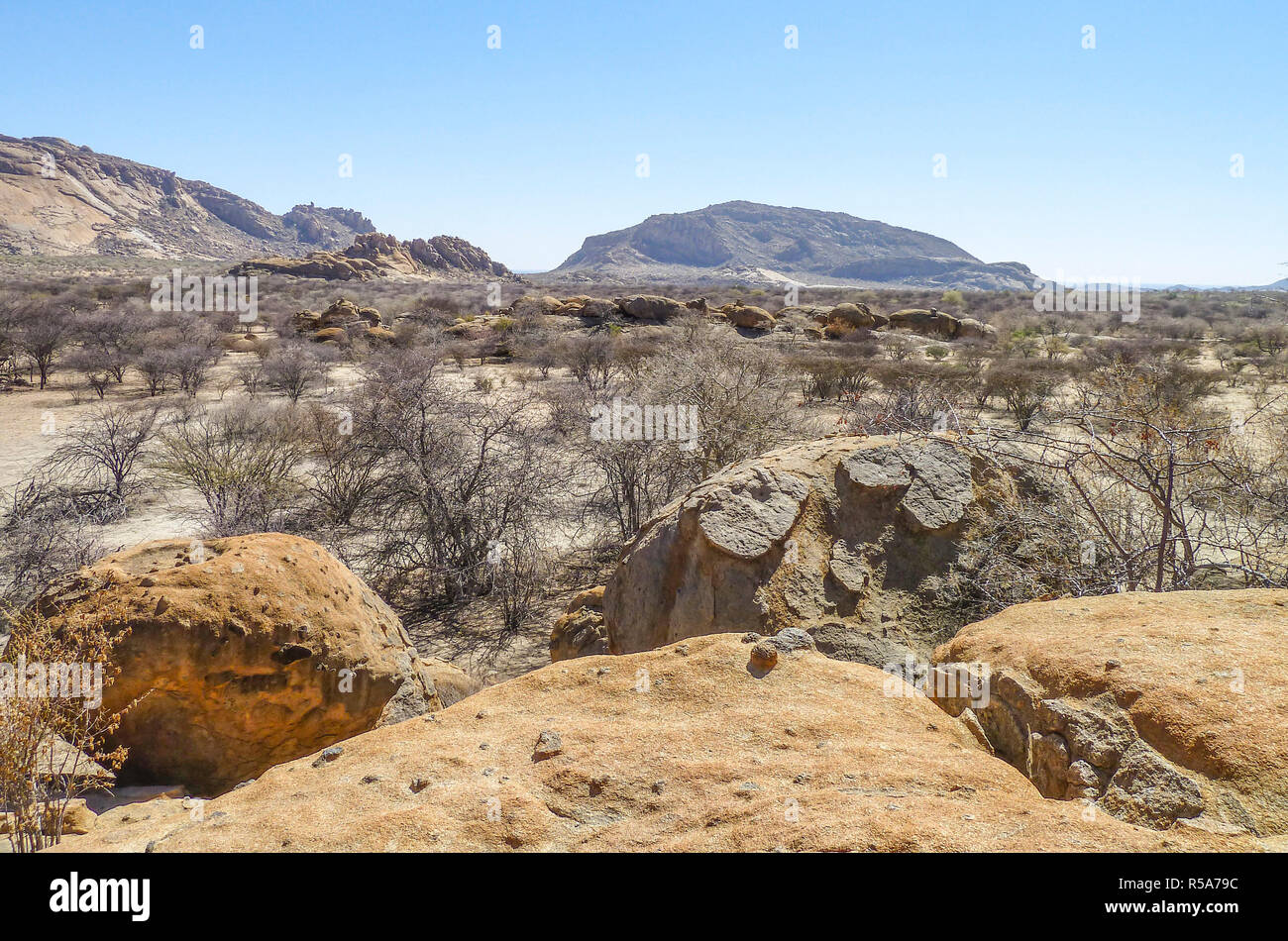 landscape in namibia Stock Photo - Alamy