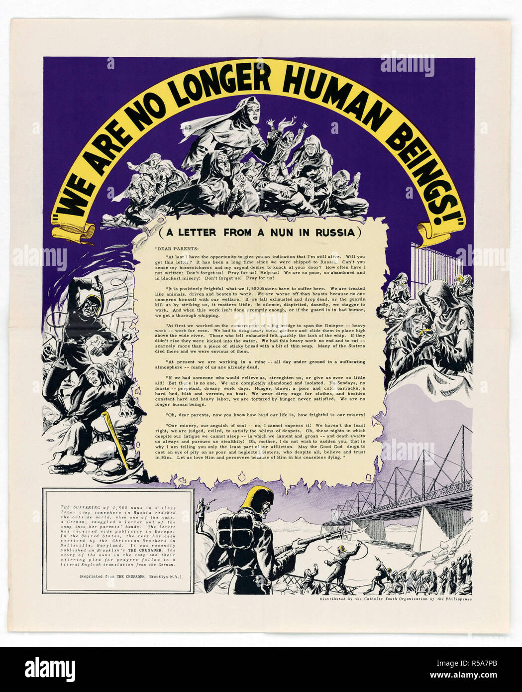 We are no longer human beings poster hi-res stock photography and ...