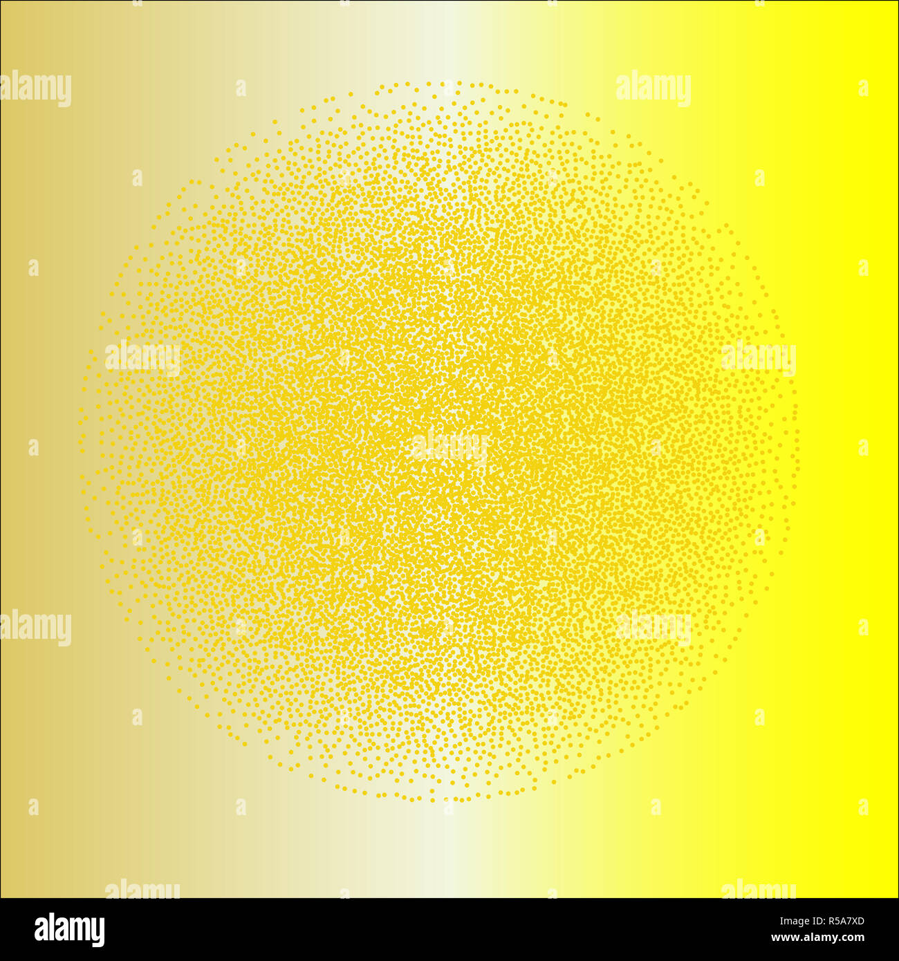 Dotted Yellow Orb Background Stock Photo - Alamy