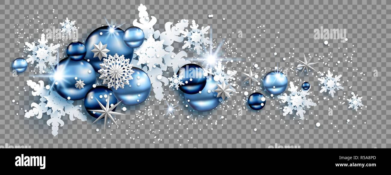 Facebook Web Banner Social Media template. Winter decoration with ...