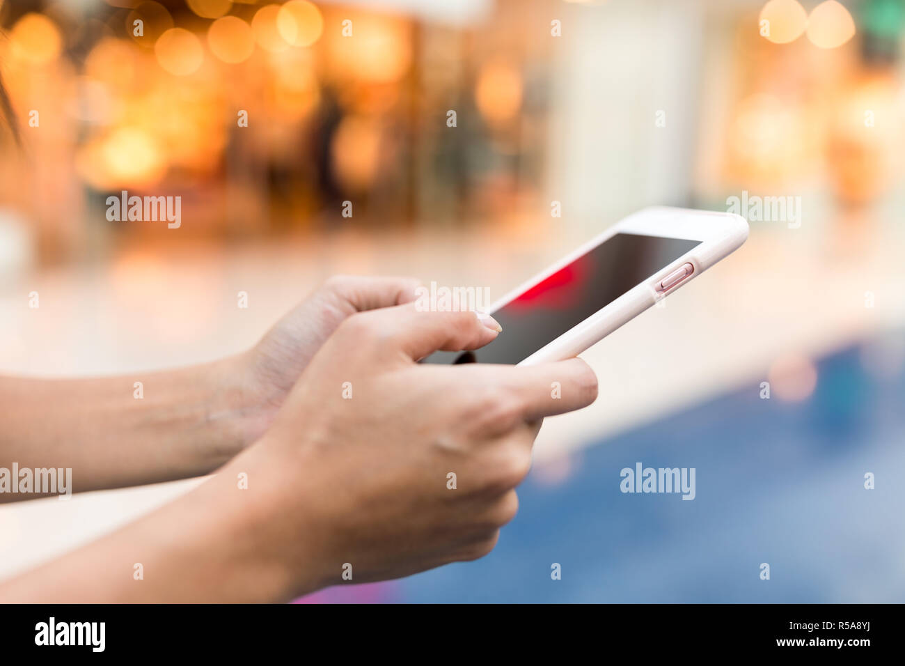 Using mobile phone Stock Photo - Alamy