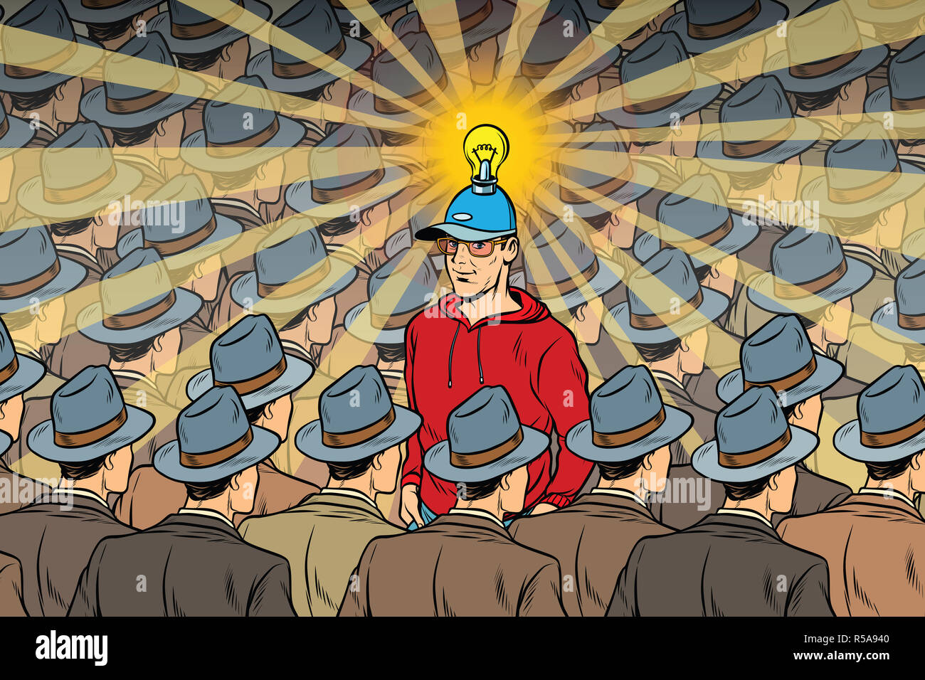 Crowd adults electricity hi-res stock photography and images - Alamy