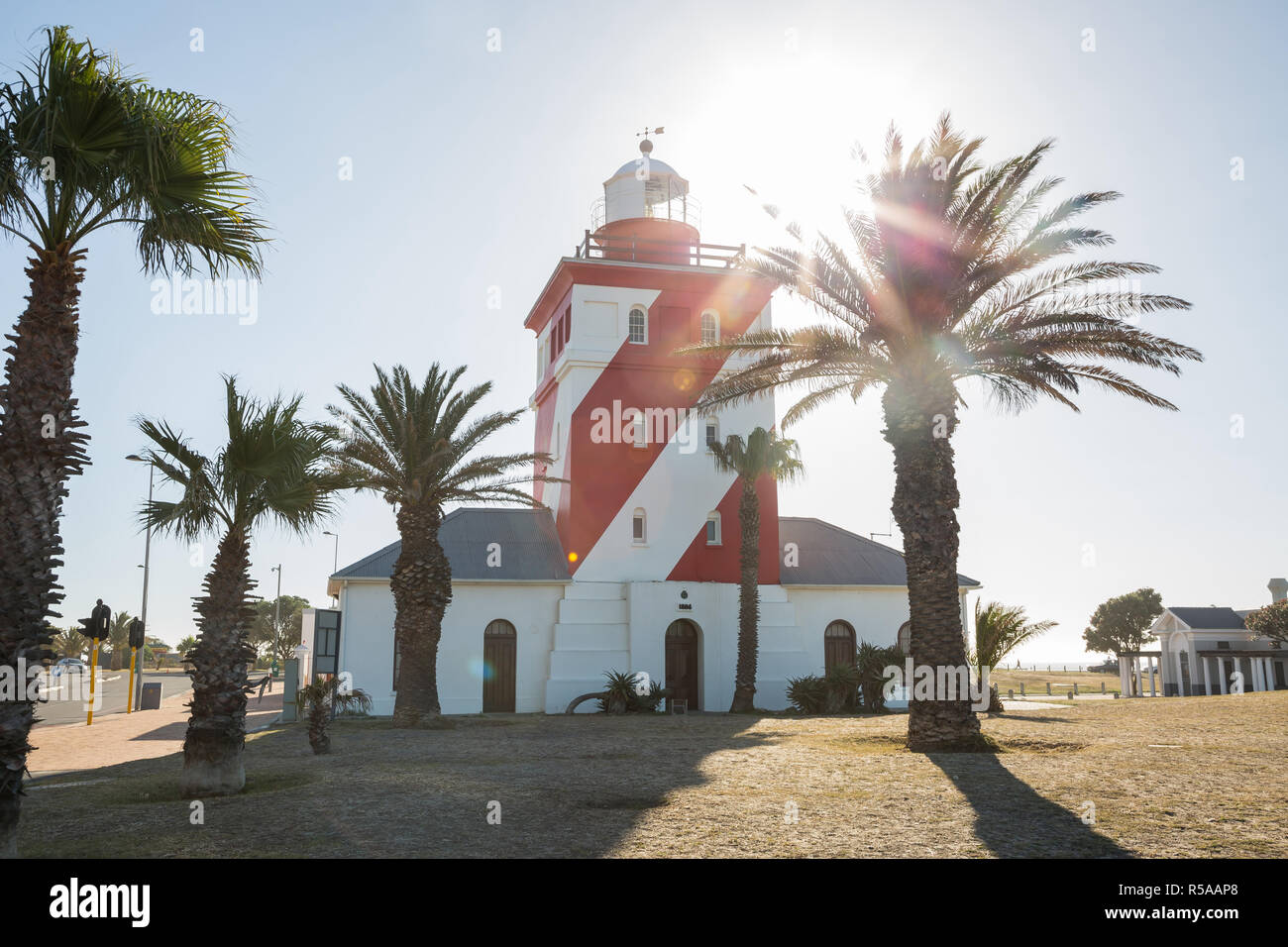 Beautiful white lighthouse surrounded tall hi-res stock photography and ...