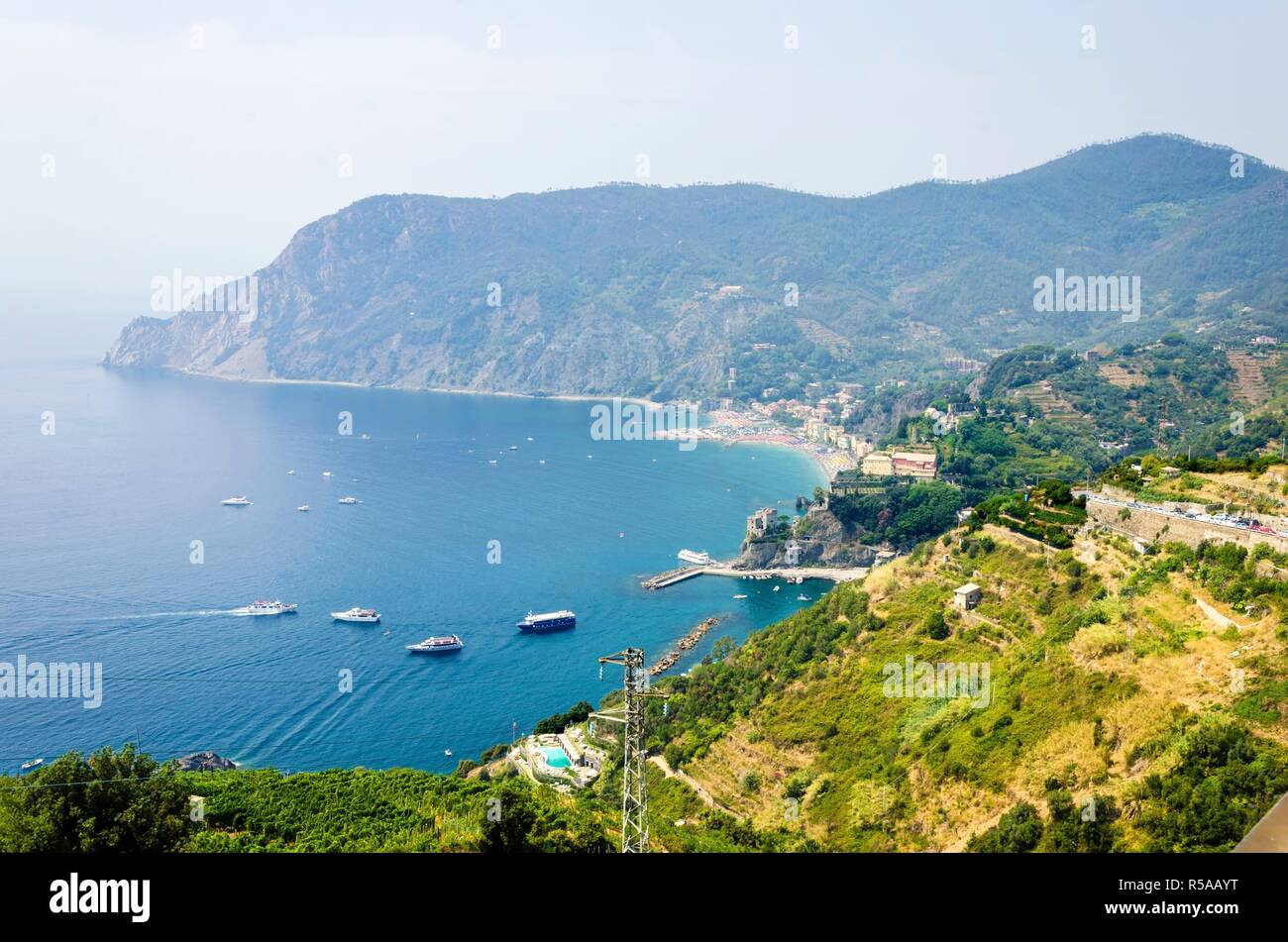 Aerial view of Monterosso Al Mare, Cinque Terre, Italy Stock Photo - Alamy