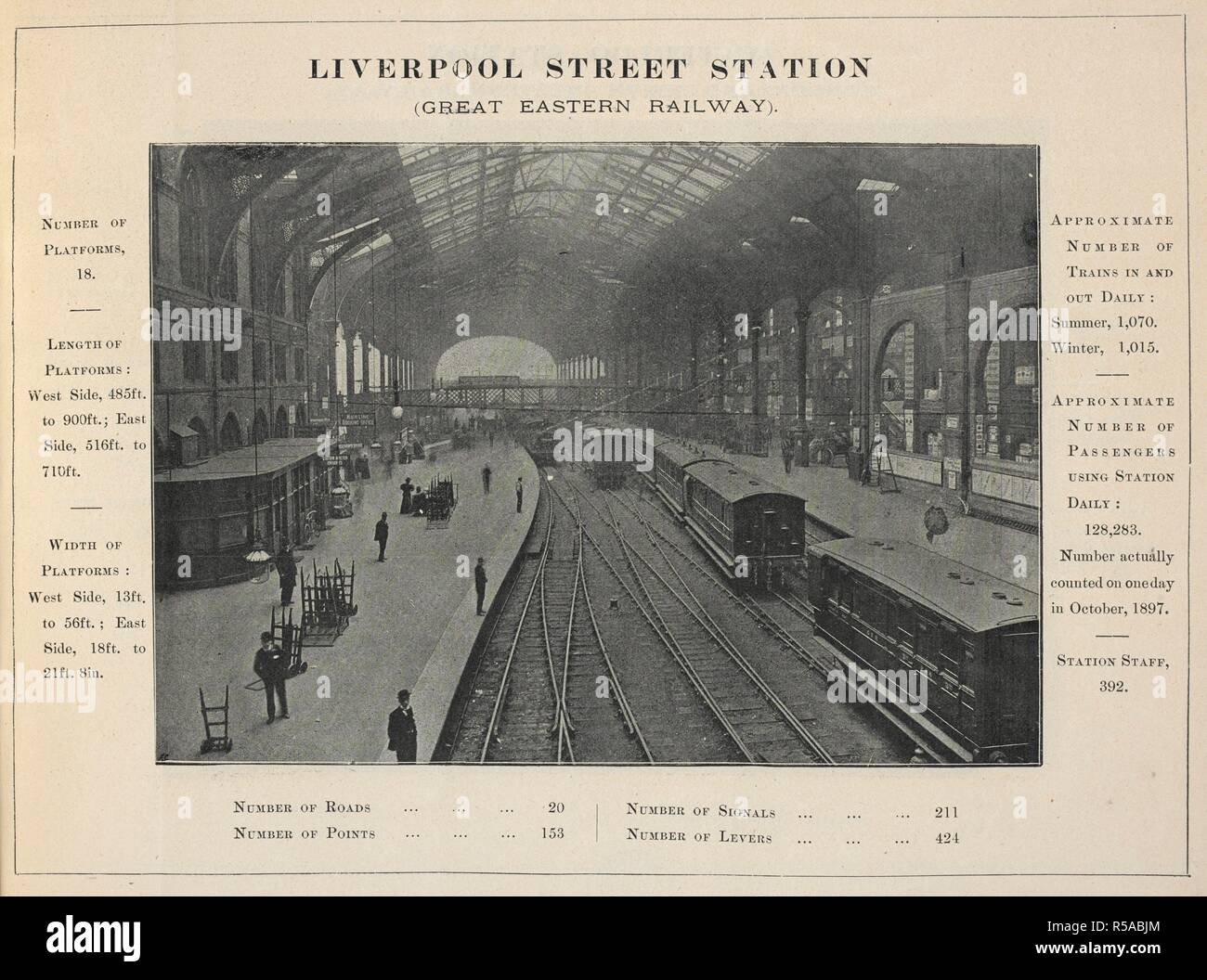 Liverpool street station. (Great eastern railway.). The Railway Herald ...