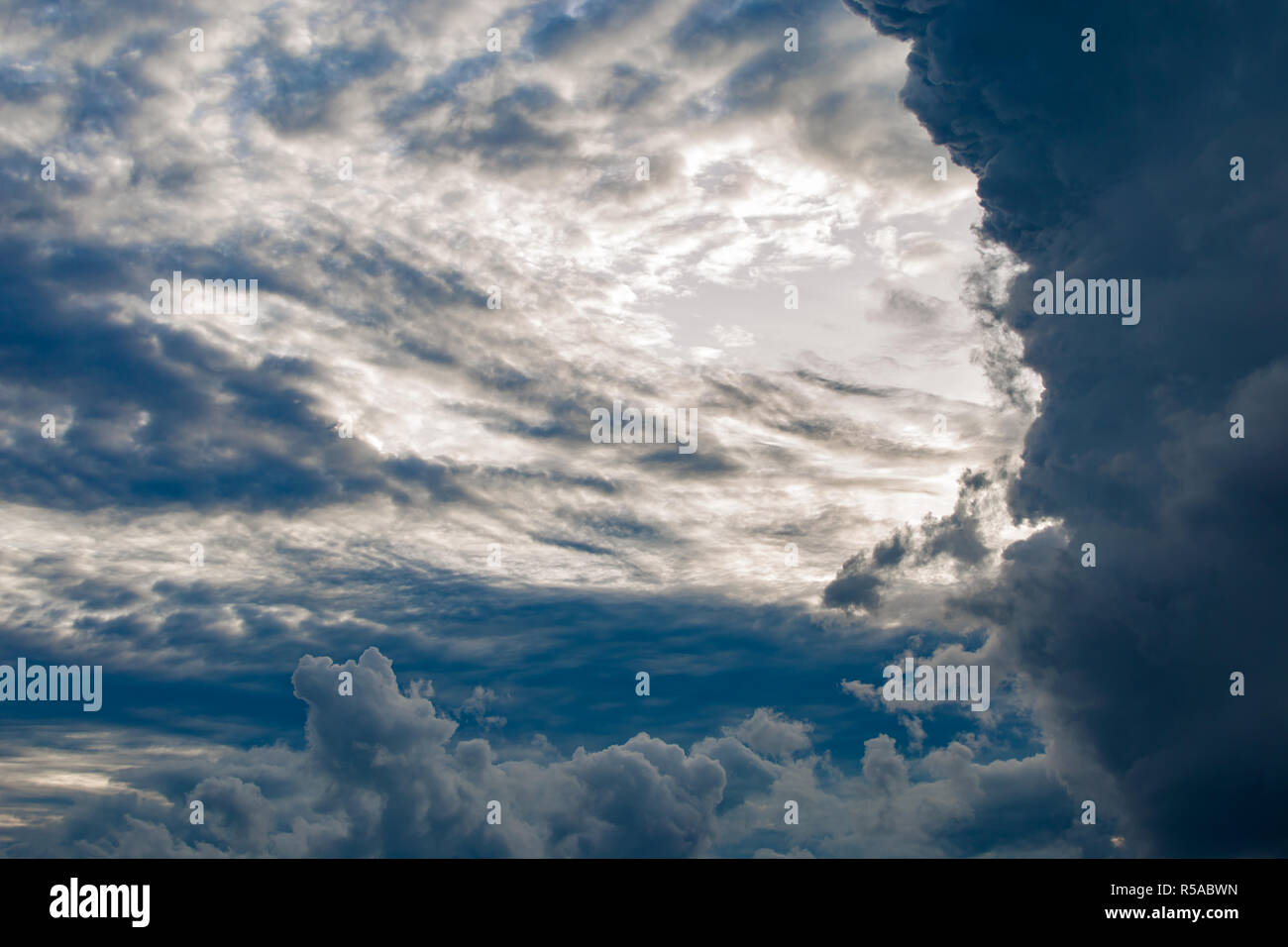 Gray storm clouds before sunset Stock Photo - Alamy