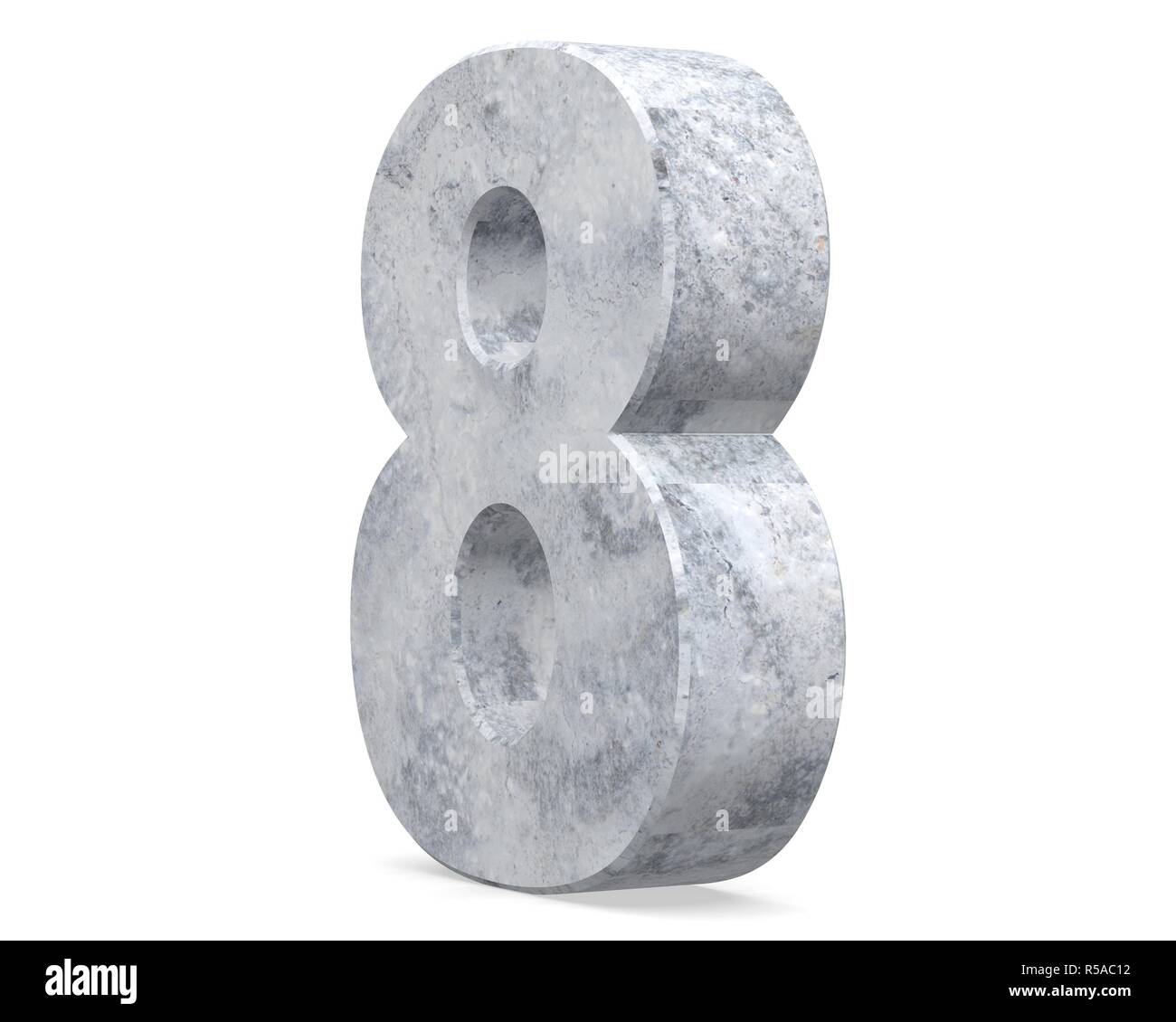 3D rendering concrete number 8 eight. 3D render Illustration Stock ...
