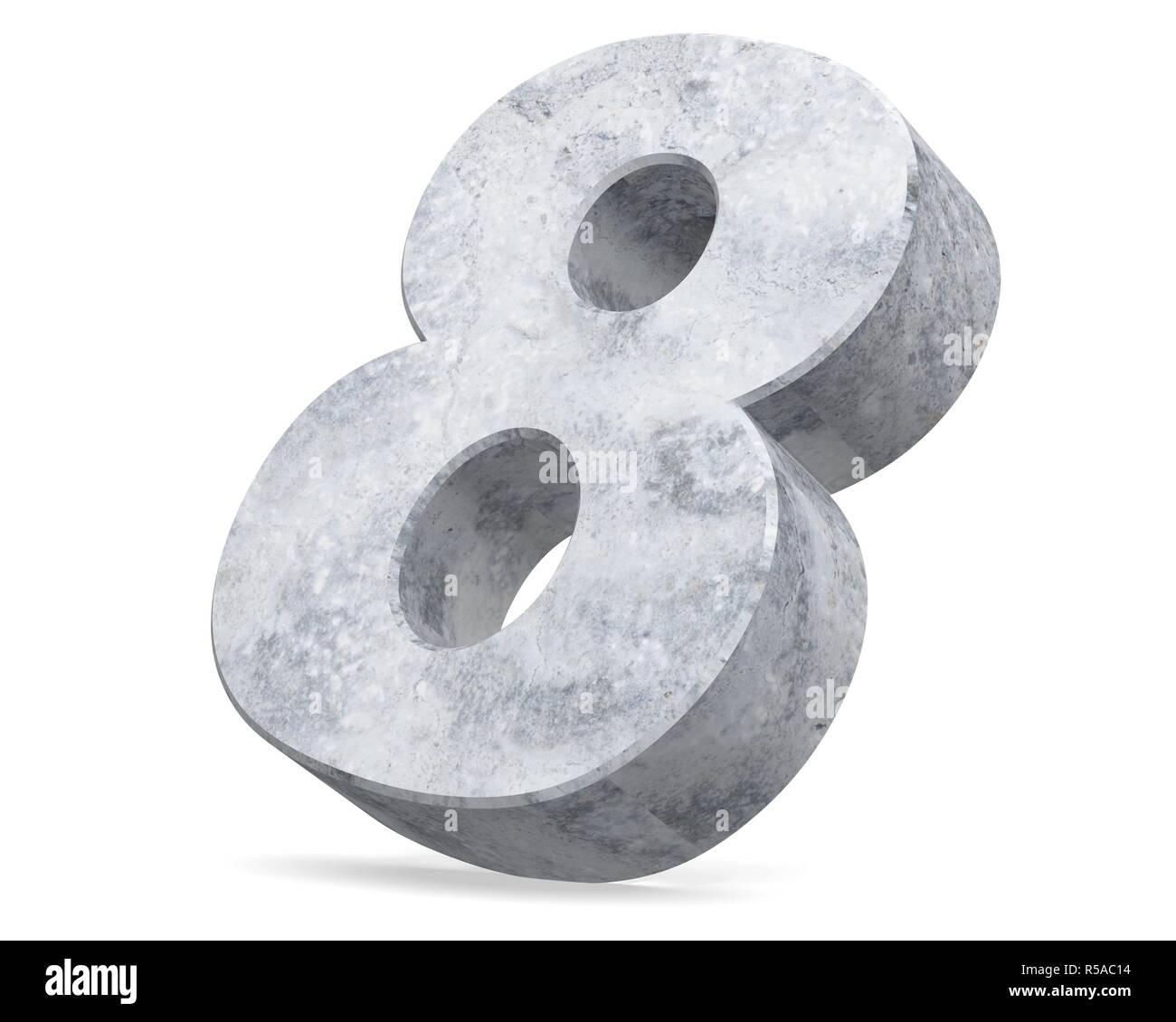 3D rendering concrete number 8 eight. 3D render Illustration Stock ...