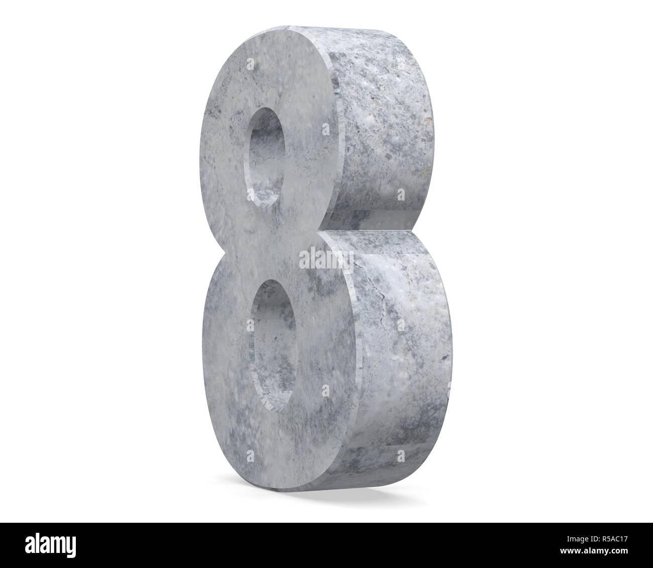 3D rendering concrete number 8 eight. 3D render Illustration Stock ...