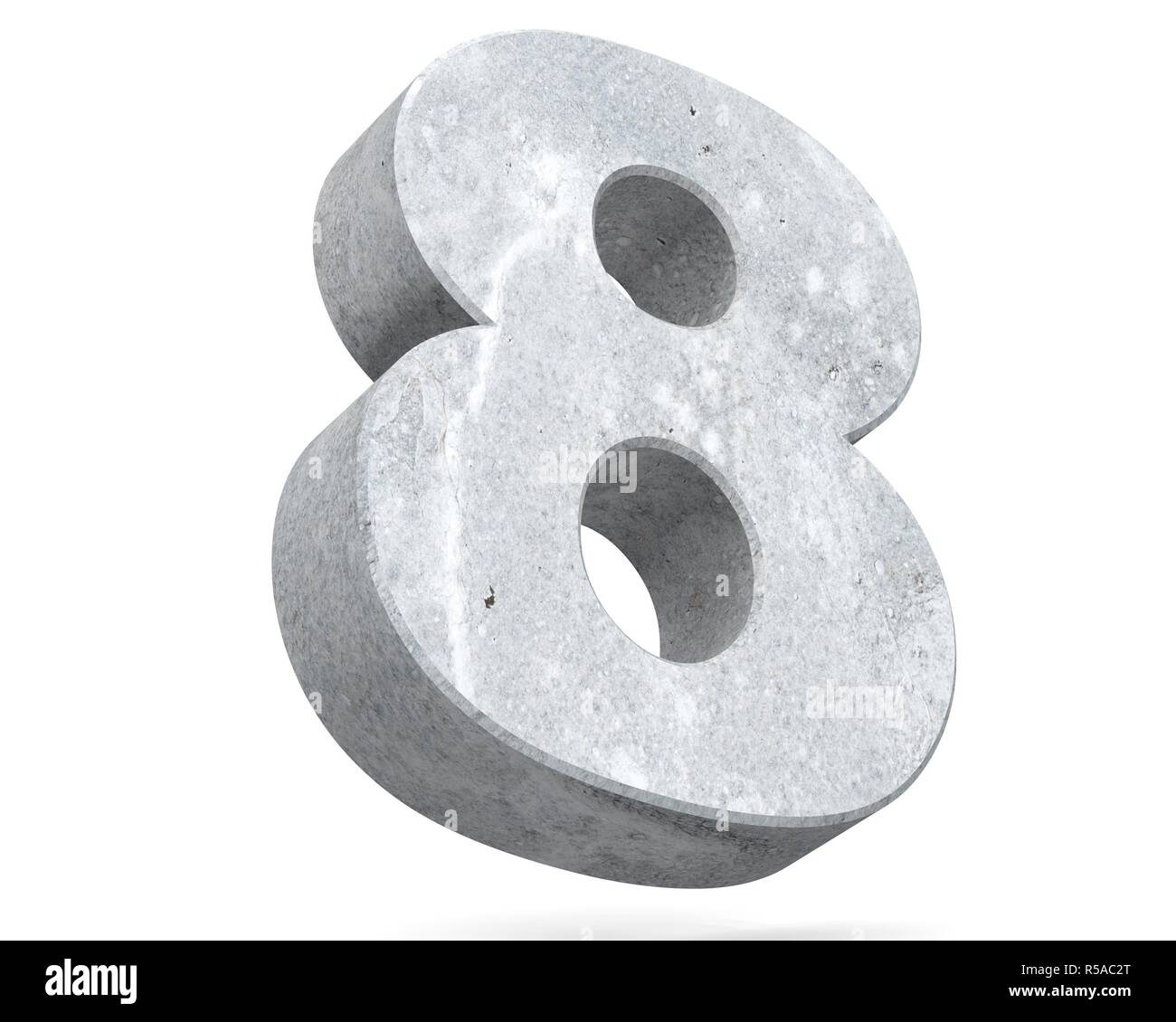 3D rendering concrete number 8 eight. 3D render Illustration Stock ...